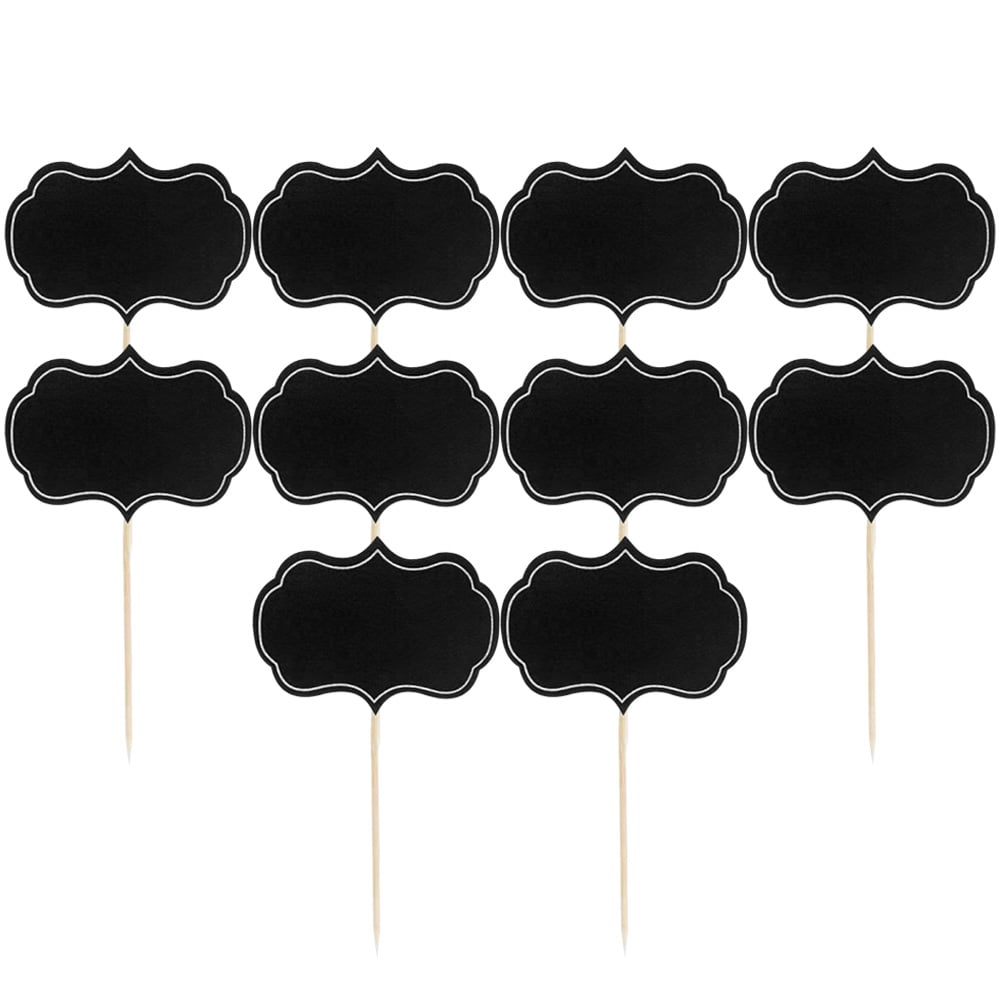 48Pcs Chalkboard Cupcake Picks Writable Sign Picks Wedding Cheese ...