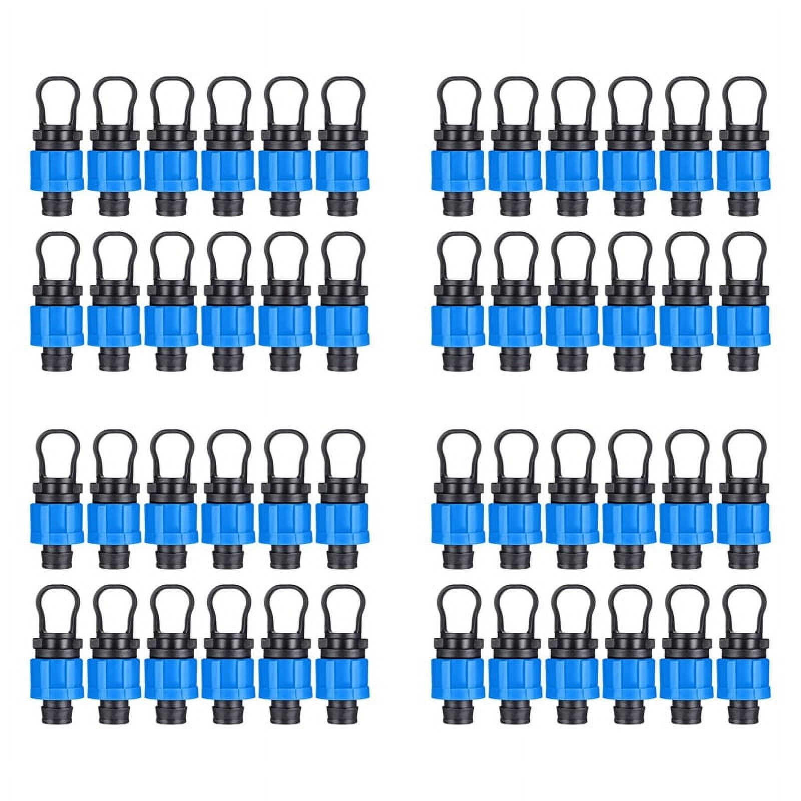 48Pcs Drip Irrigation Tubing End Cap Plug 1/2 Inch Universal End Cap ...