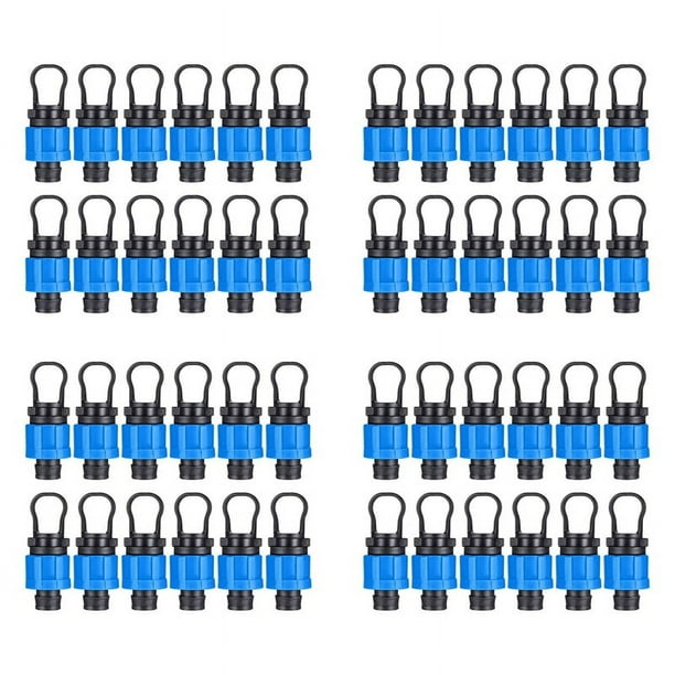 48Pcs Drip Irrigation Tubing End Cap Plug 1/2 Inch Universal End Cap ...