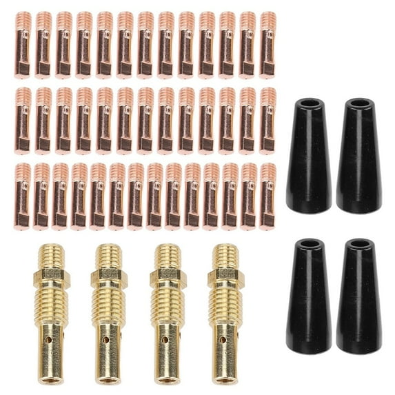 48Pcs Flux Core Gasless Nozzle Tips Kit 0.030 Inch MIG Welding Tips Gas ...