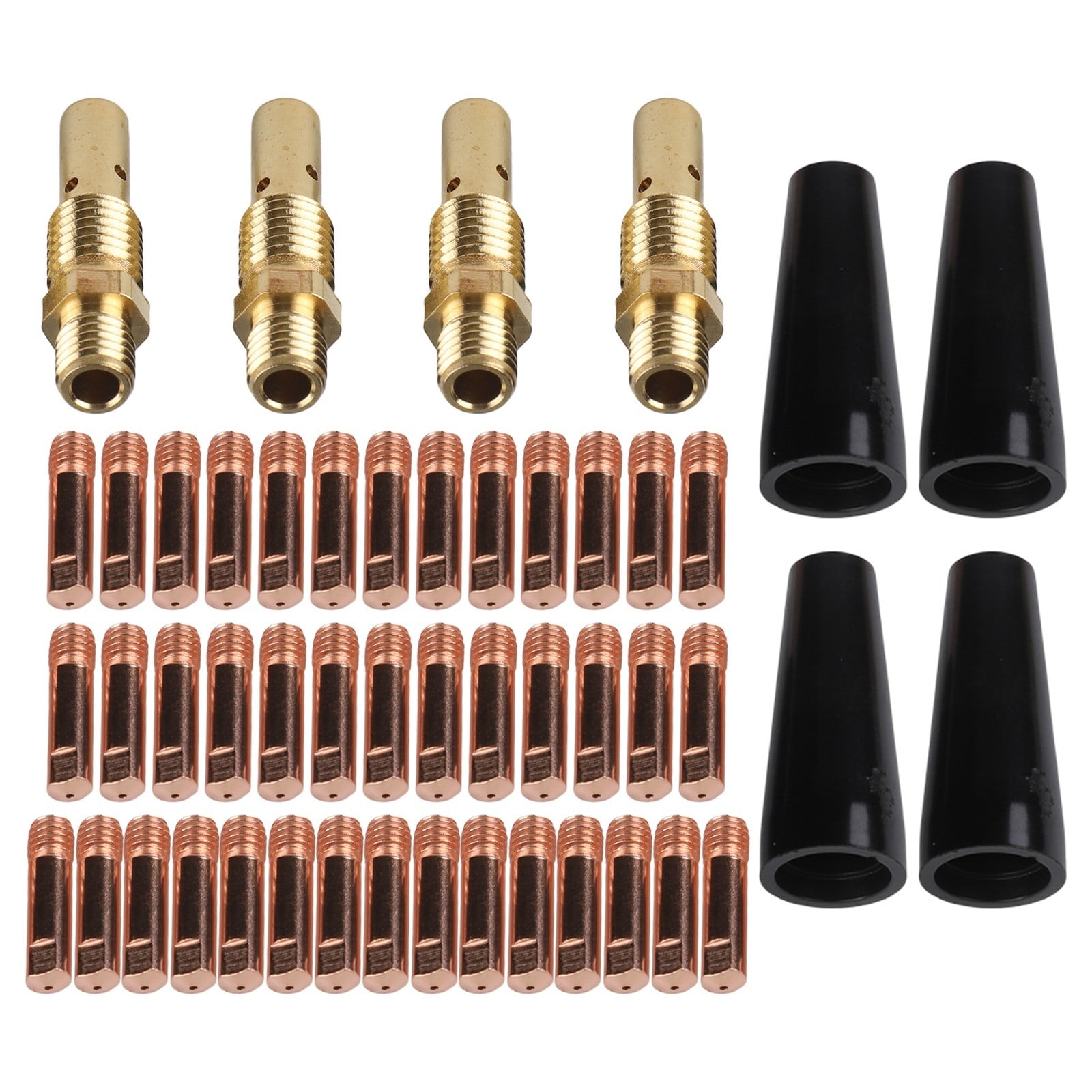 48Pcs Flux Core Gasless Nozzle Tips Kit, 0.035" Contact Tips Gasless ...