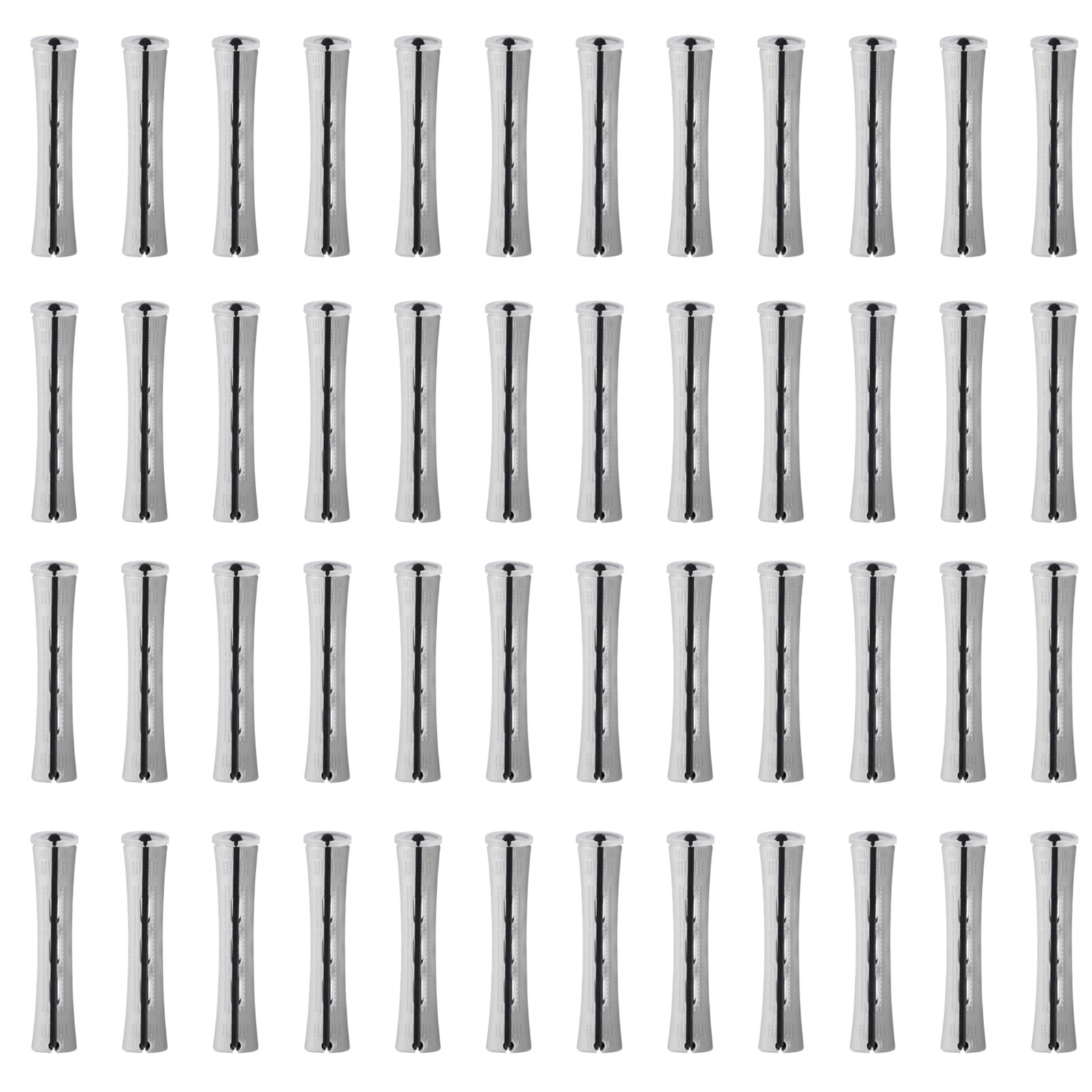48Pcs Hair Curling Perm Rods Variety Pack Reusable Plastic Curlers For ...