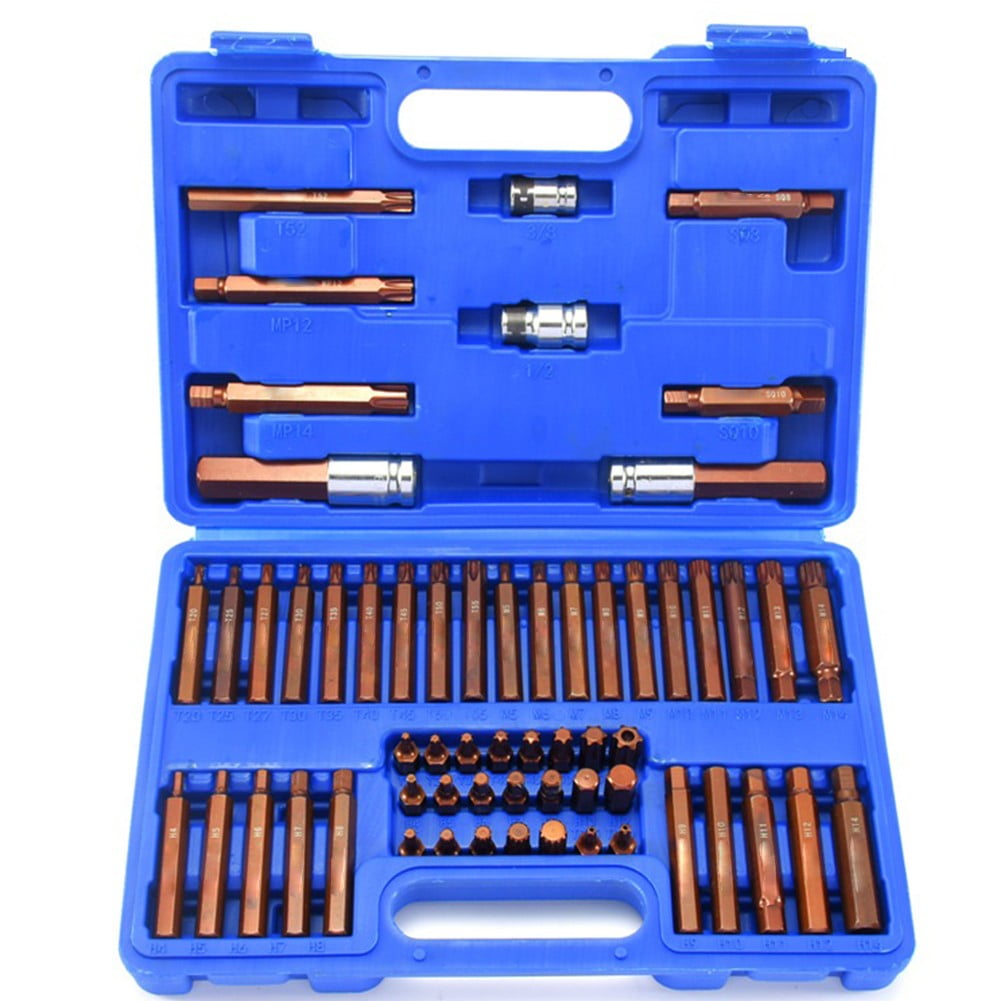 48Pcs Hex for Torx Electric for Impact Driver Set 12 Points Screwdriver ...