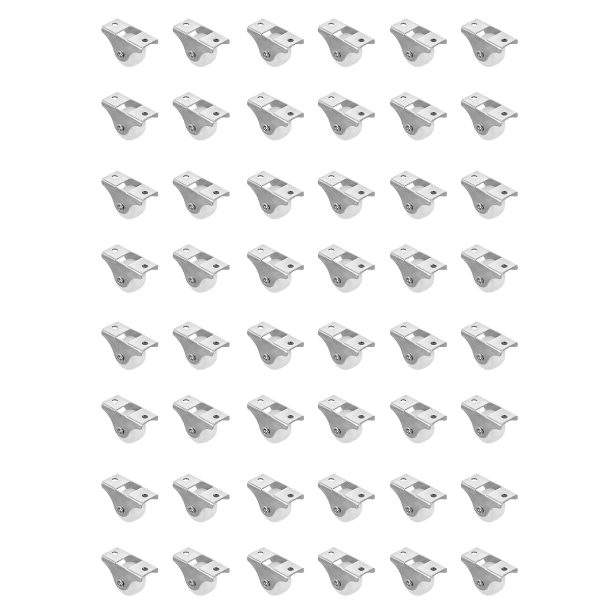 48Pcs Mini Caster Wheels Low Profile Furniture Drawer Caster Wheels for ...