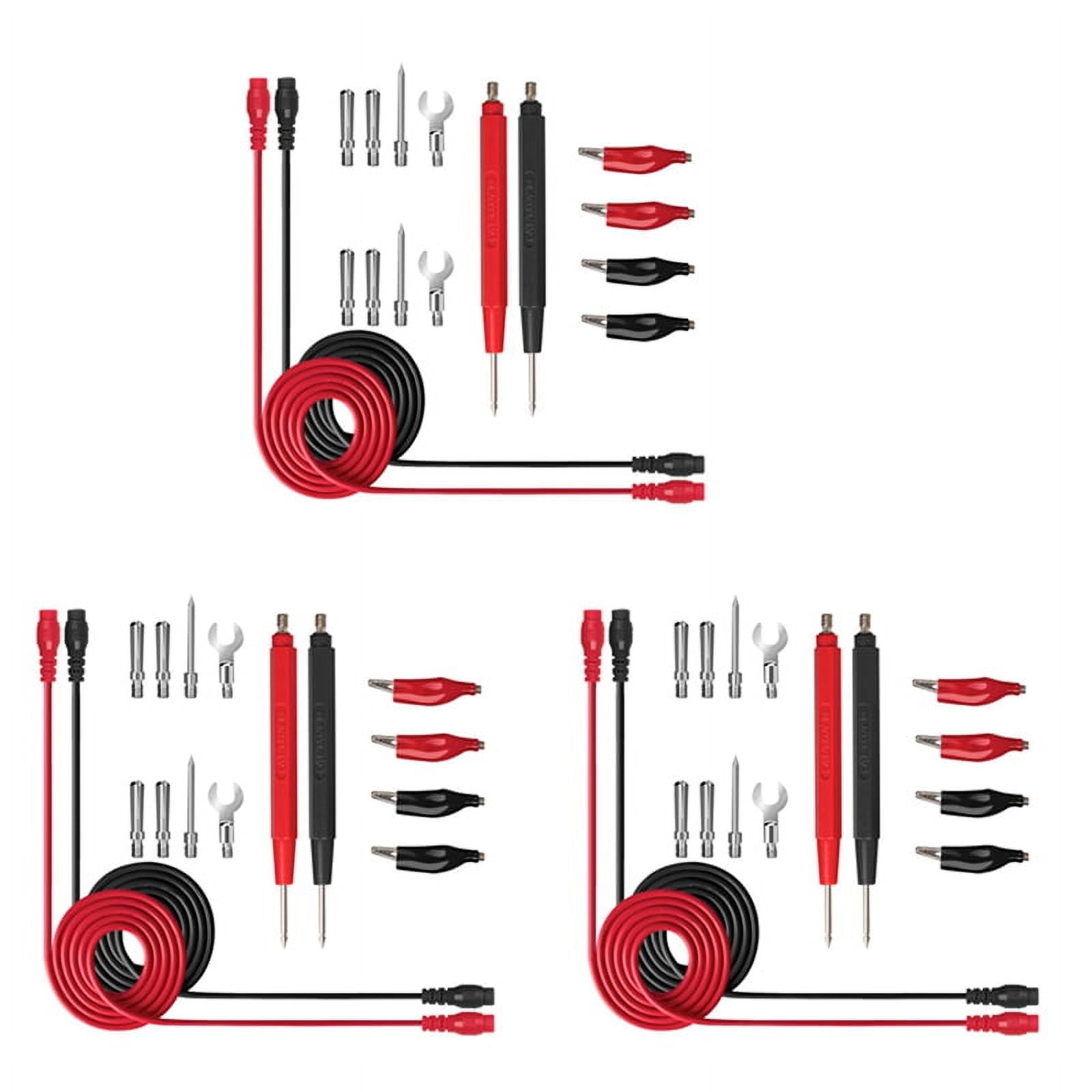 48Pcs Multimeter Test Probe Test Leads Kit Replace Test Wires Probes ...