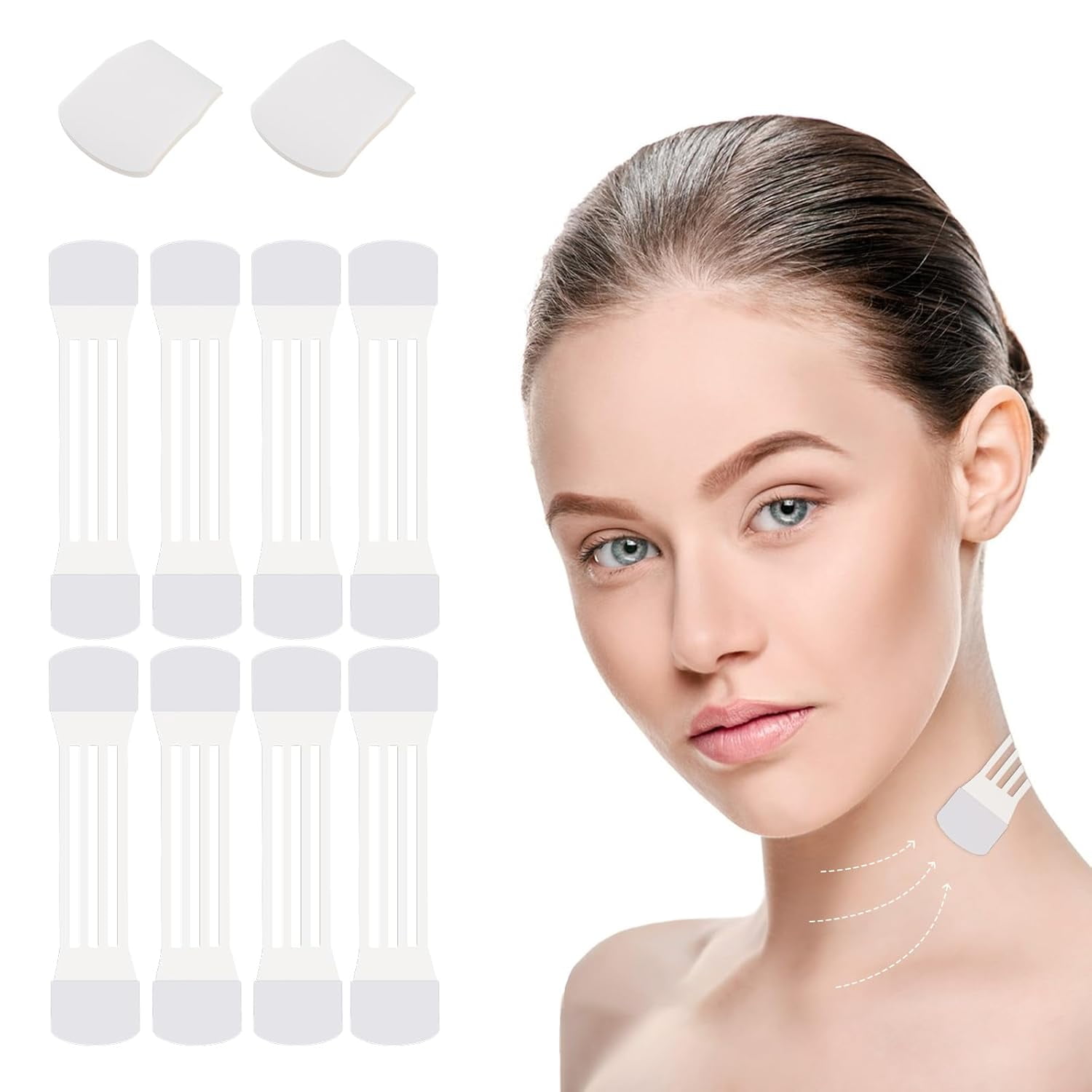 48Pcs Neck Tape, Neck Tape Lifting Invisible, Instant Necks Face Lift ...