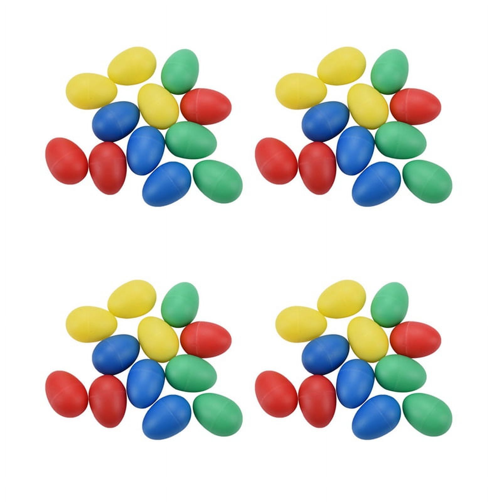 48Pcs Plastic Egg Shakers Set with 4 Different Colors,Percussion ...
