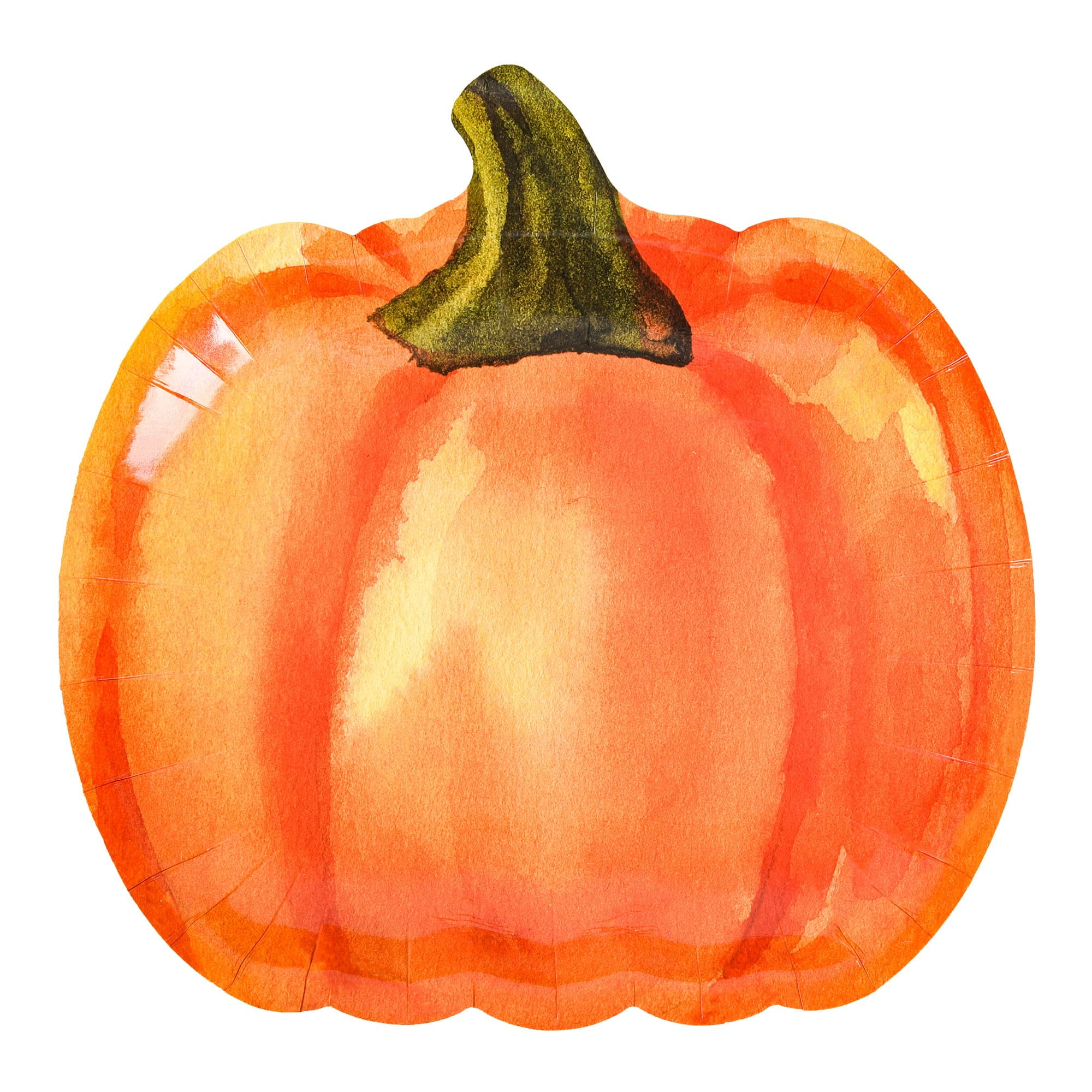 48Pcs Pumpkin Party Plates MSF2 Fall Thanksgiving Paper Plates ...