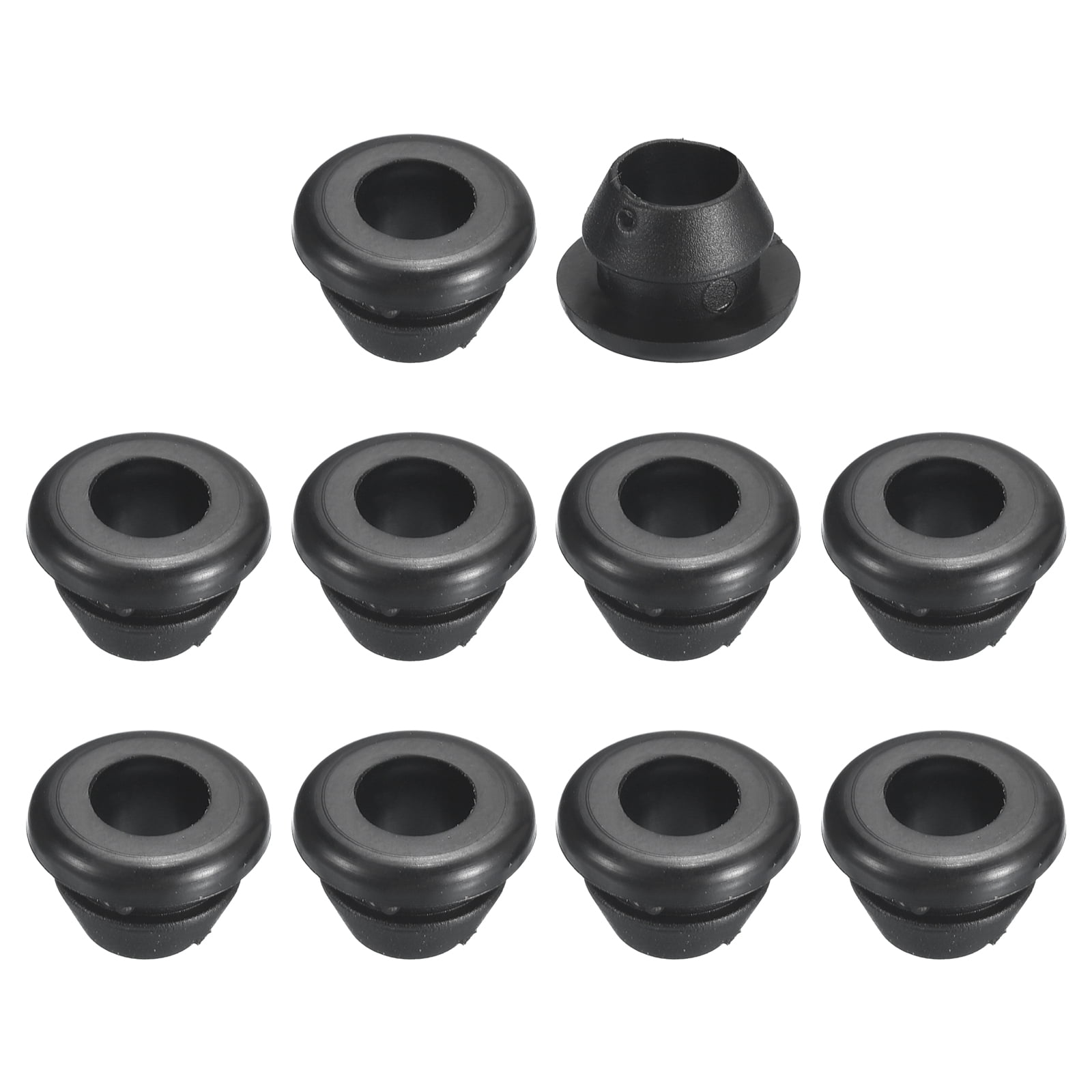 48Pcs Rubber Grommets, 5mm ID 7mm Drill Hole Hollow Firewall Hole Plugs ...
