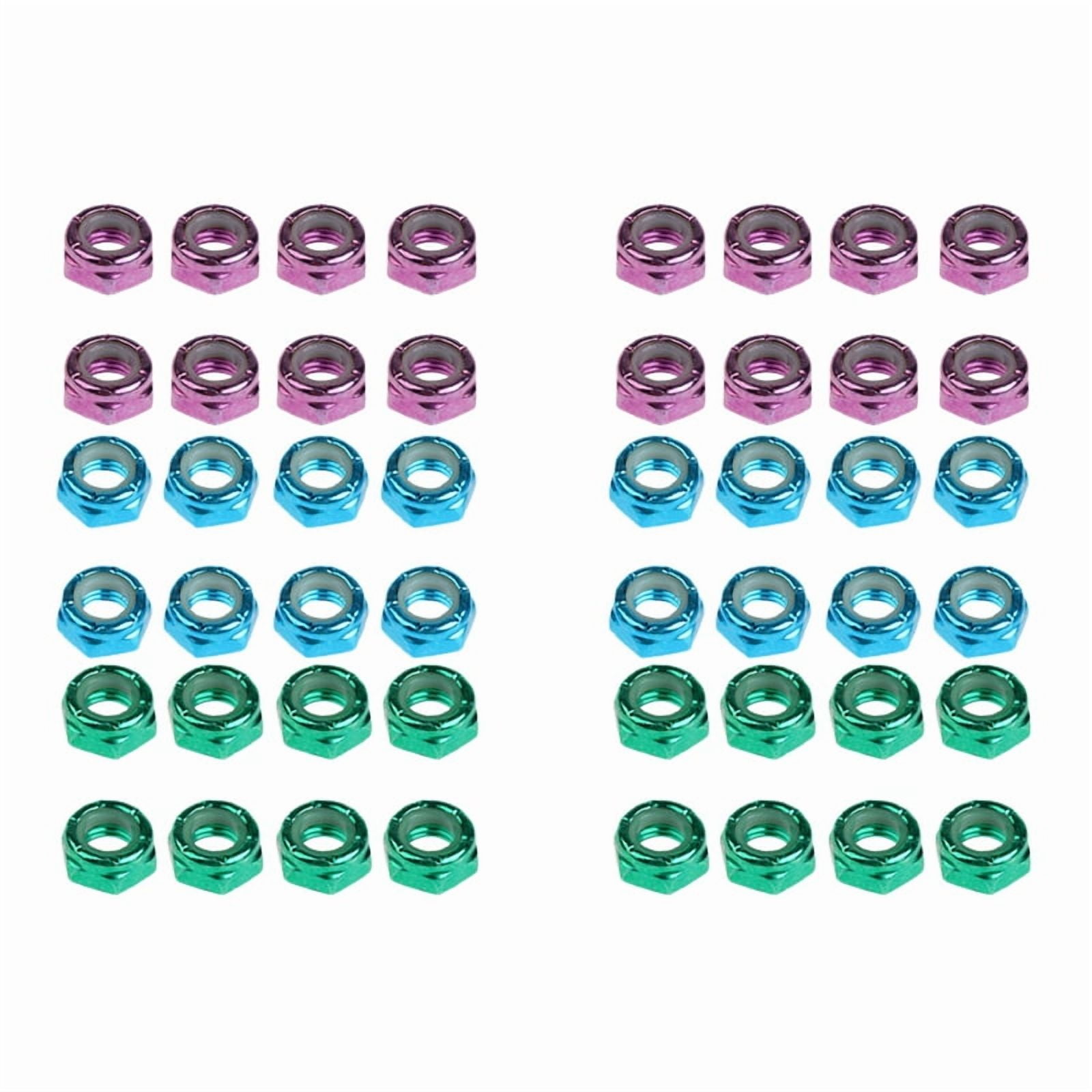 48Pcs Skateboard Truck Wheel Axle Screw Nuts Longboard Hardware ...