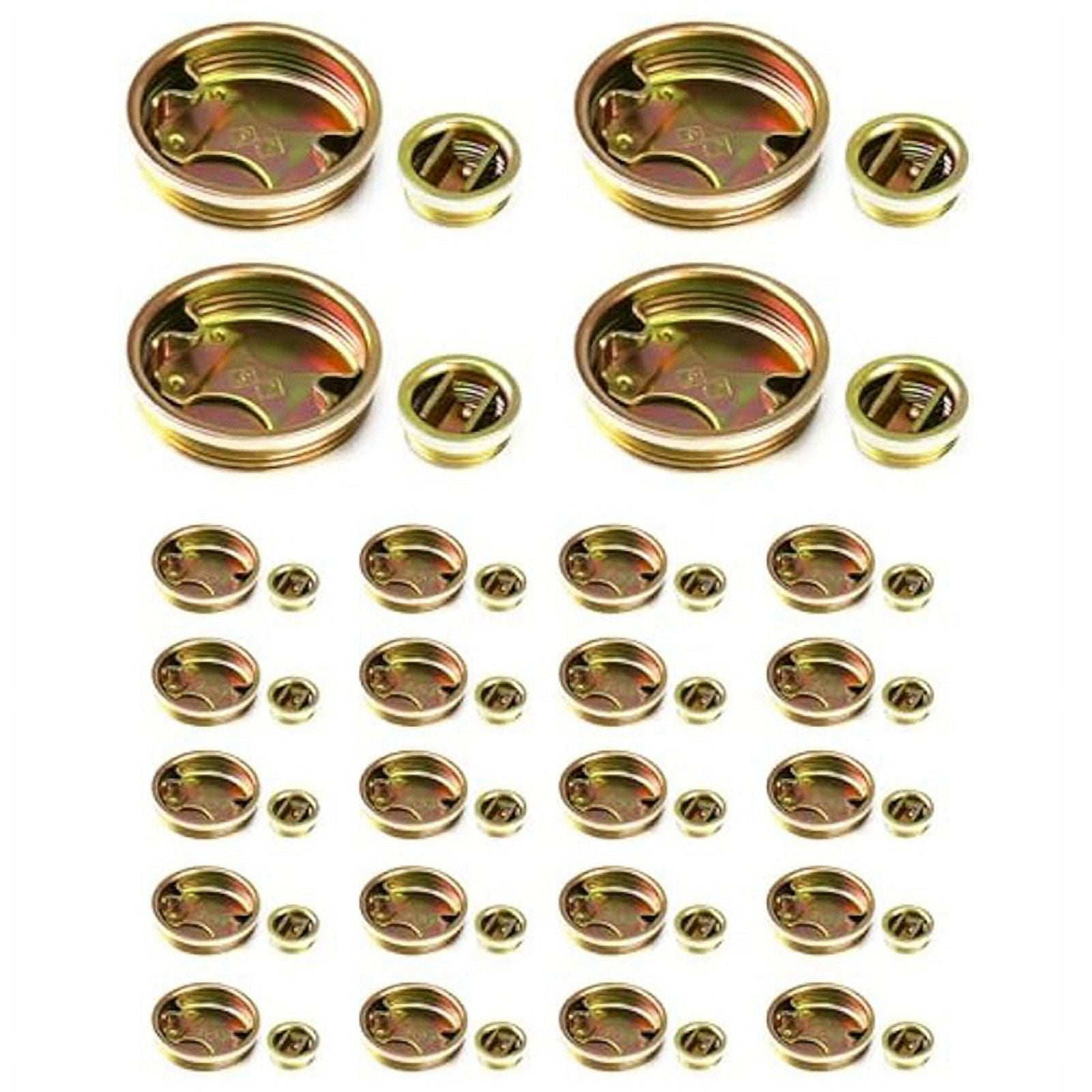 48Pcs Steel Drum Bung Plug Set, Bung Caps for 55 Gallon Barrels and ...