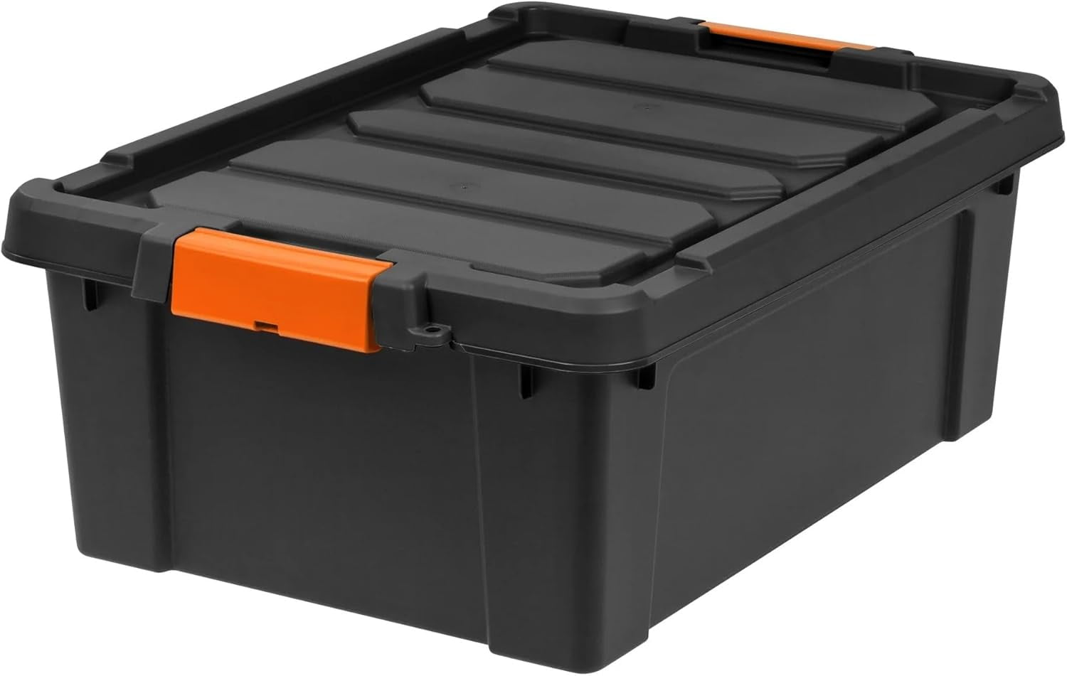 48Qt/12 Gal. Heavy Duty Plastic Storage Bins with Lockable Lids ...