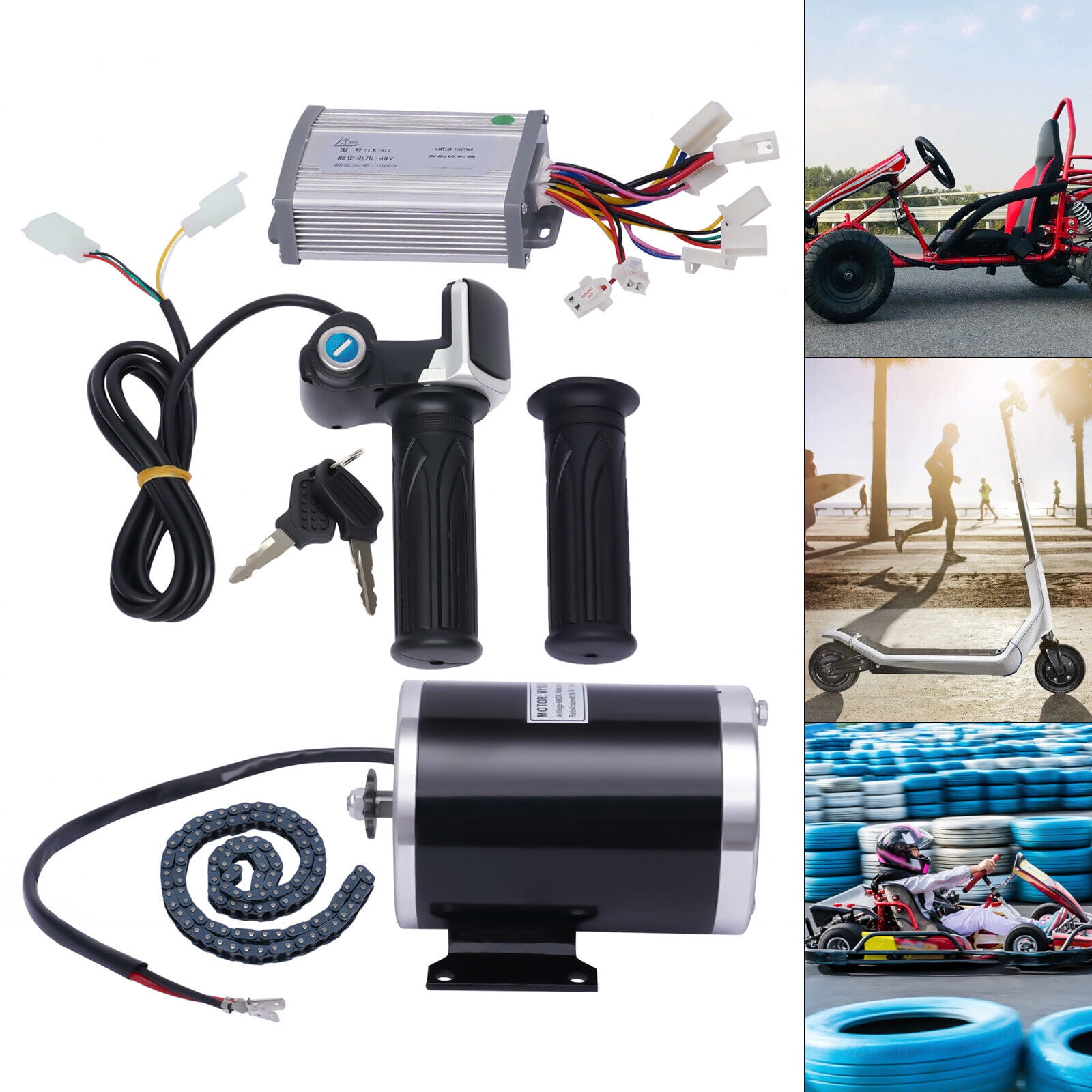 48V 1000W Brush Electric Bicycle Motor, Motor Controller High Speed ...
