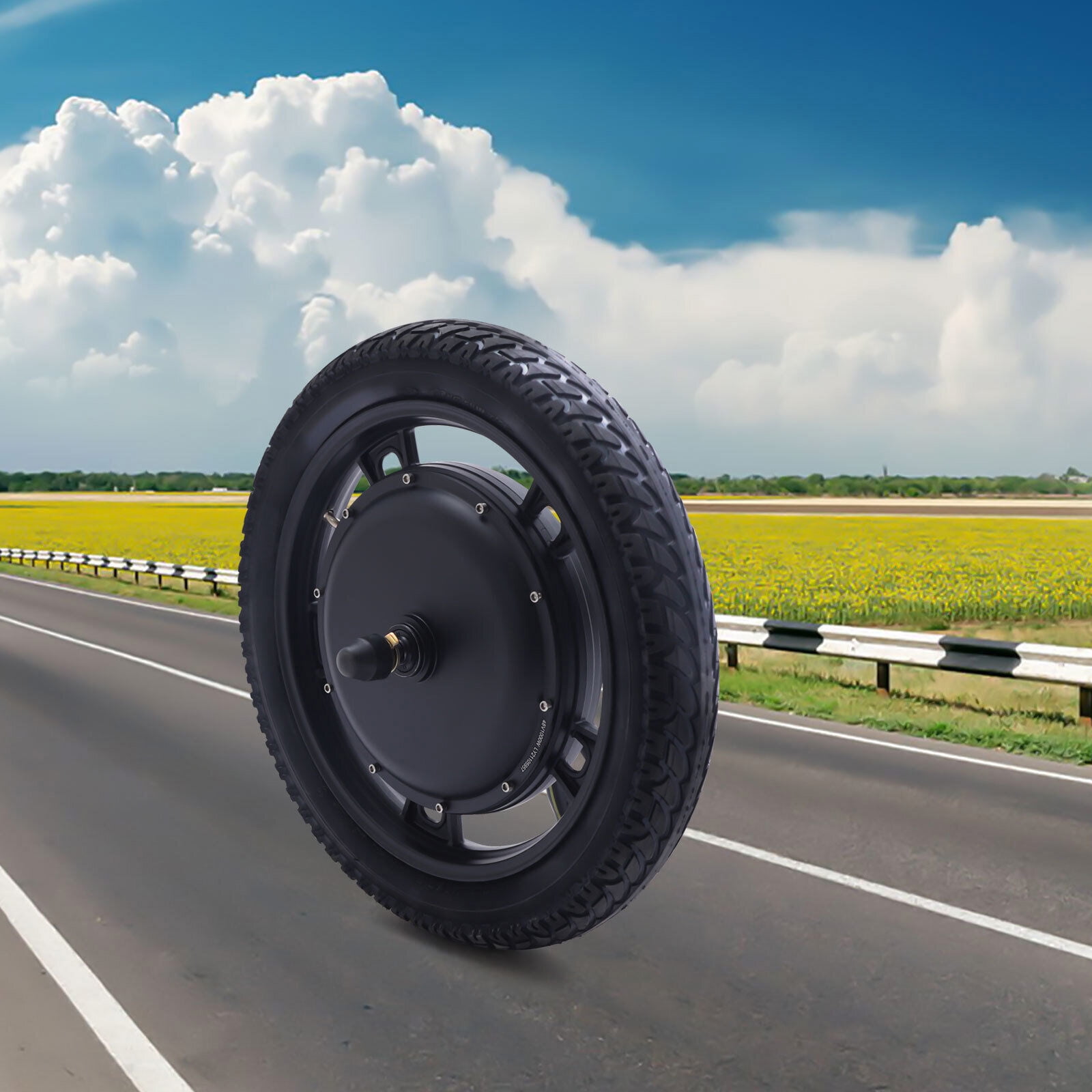 48V 1000W Brushless Front Wheel Conversion Kit for Electric Motorcycle ...