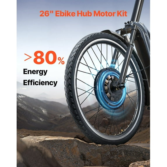 48V 1000W Front Wheel Electric Bike Conversion Kit - High-Speed 420RPM ...