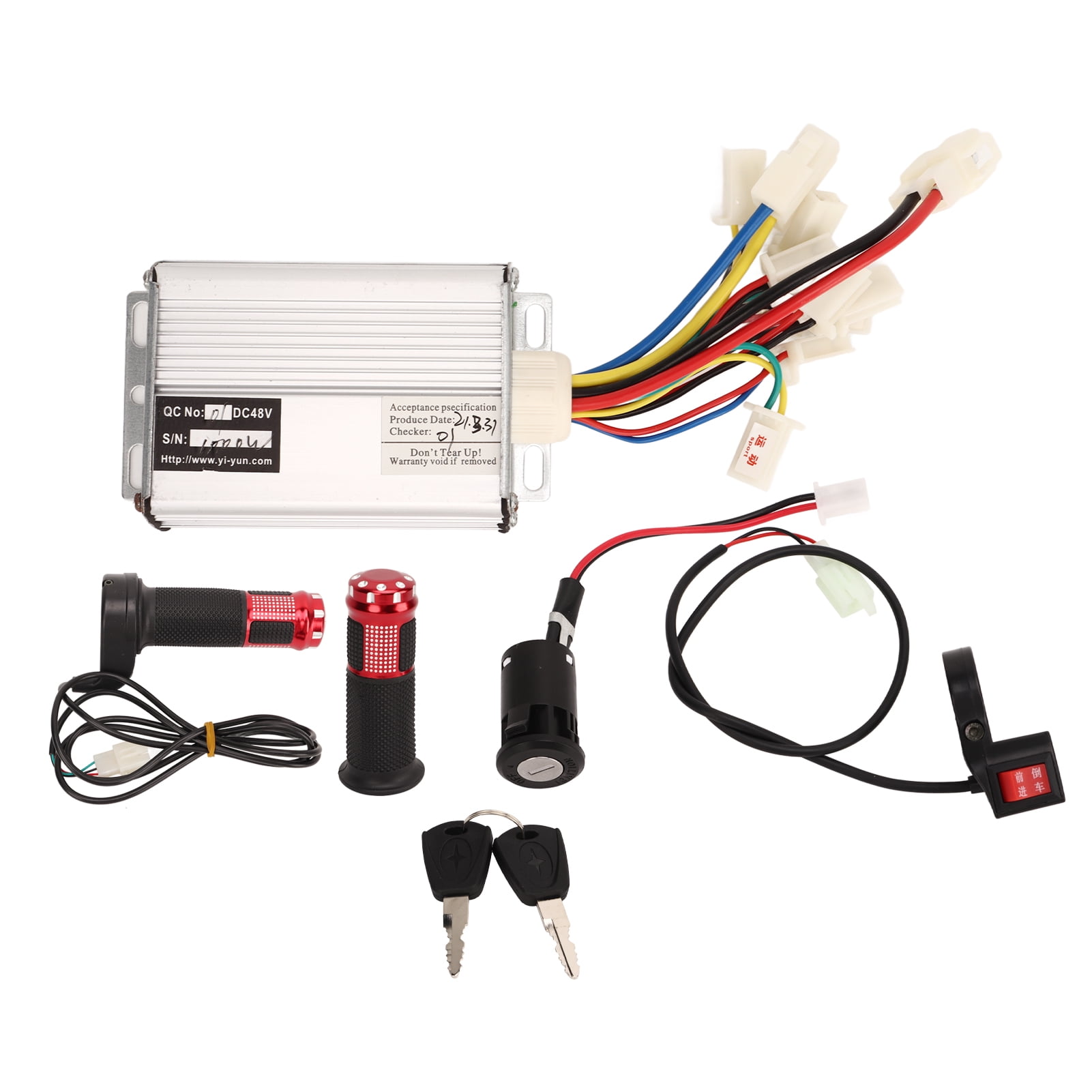 48V 1000W Motor Brushed Speed Controller Electric Bike Modification Kit ...