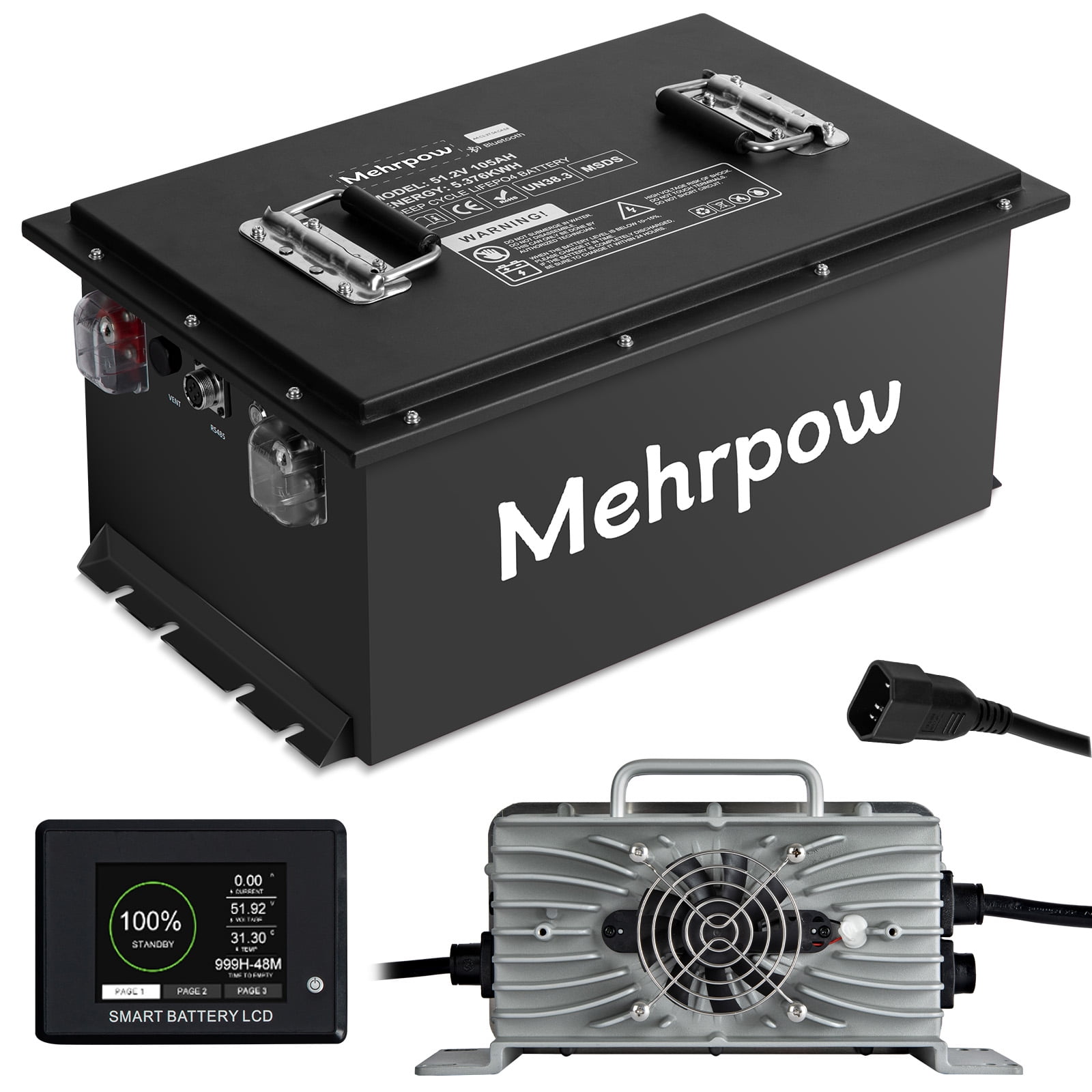 48V 105Ah EVE A+grade lithium golf cart battery,Smart 200A BMS,with ...