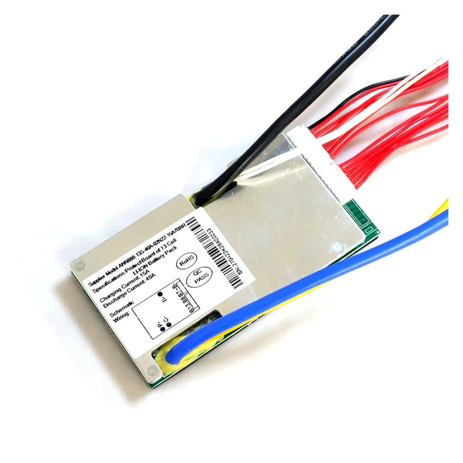 48V 13S Li- Battery BMS,for 13S 40A Lithium Battery Pack,With With ...