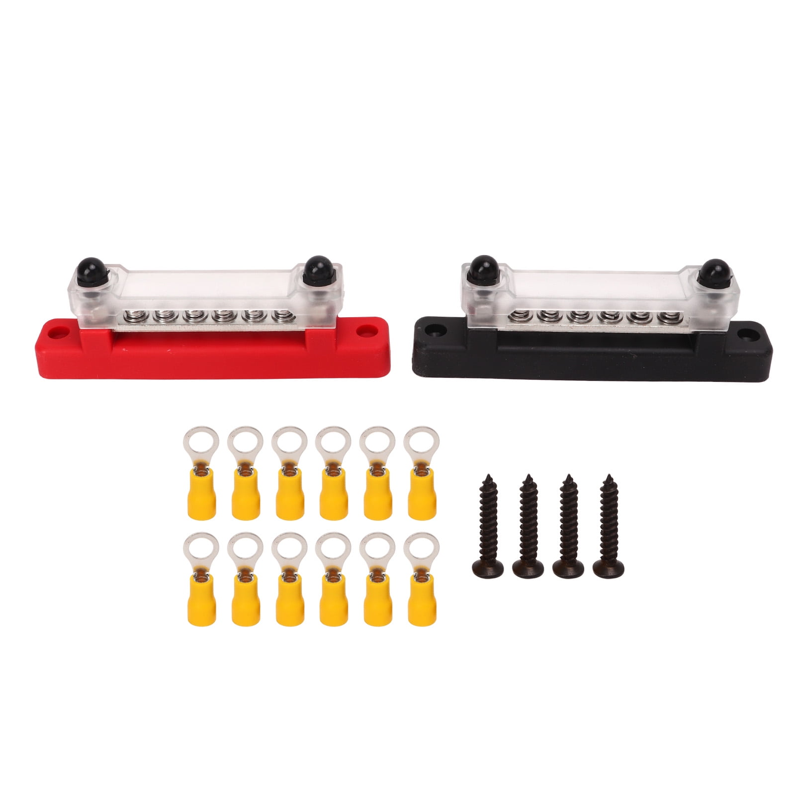 48V 150A 6 Terminal Bus Bar 2 Studs Battery Terminal Distribution Block ...