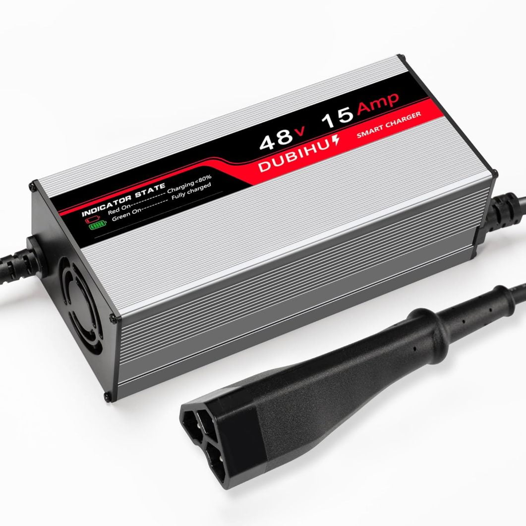 48V 15A Golf Cart Battery Charger for EZGO RXV & TXT Triangular Plug ...