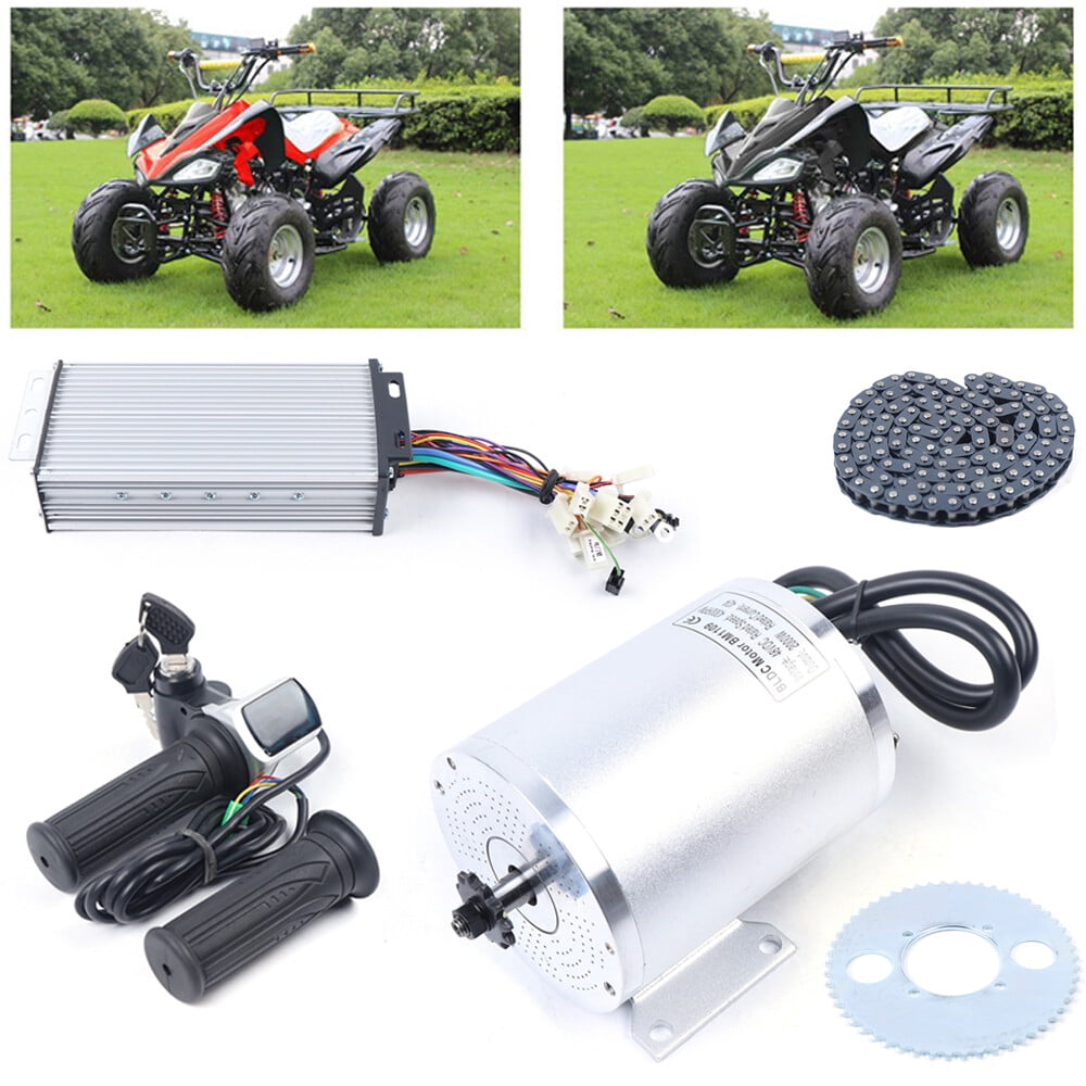 48V 2000W Electric Brushless DC Motor Complete Kit, 4300RPM (MAX) High ...