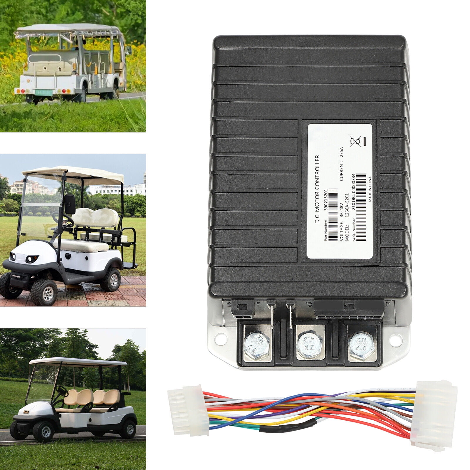 48V 275A DC Electric Motor Controller for EZGO TXT Golf Carts Curtis ...