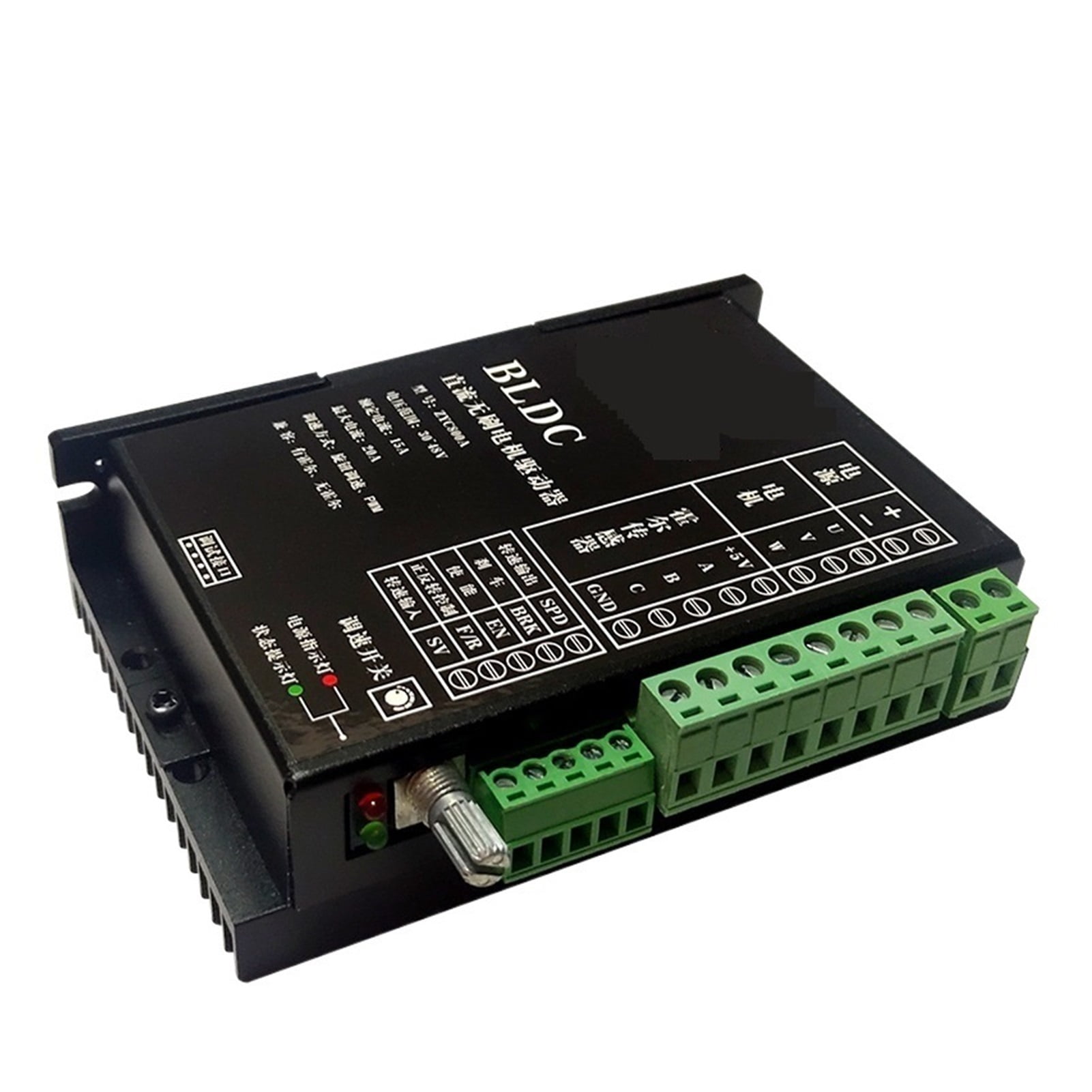 48V-500W Brushless Motor Controller DC DC Drive Board With 120° Hall ...