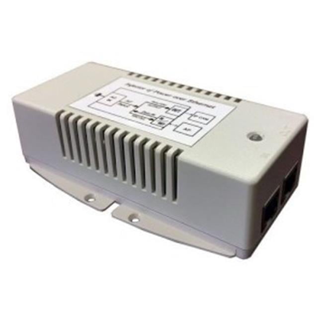 48V 50W High Power Gigabit PoE Power Inserter, Surge Protected & US ...