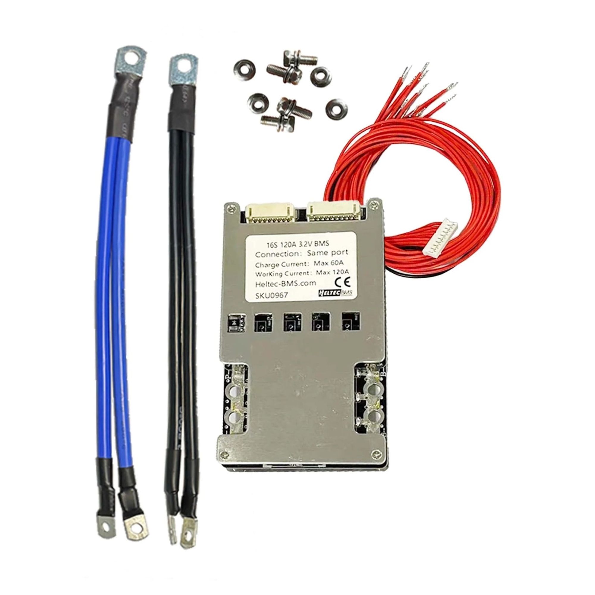 48V 60V BMS 16S 60A 80A 120A 160A With 7AWG Cable Lifepo4/Lipo 18650 ...