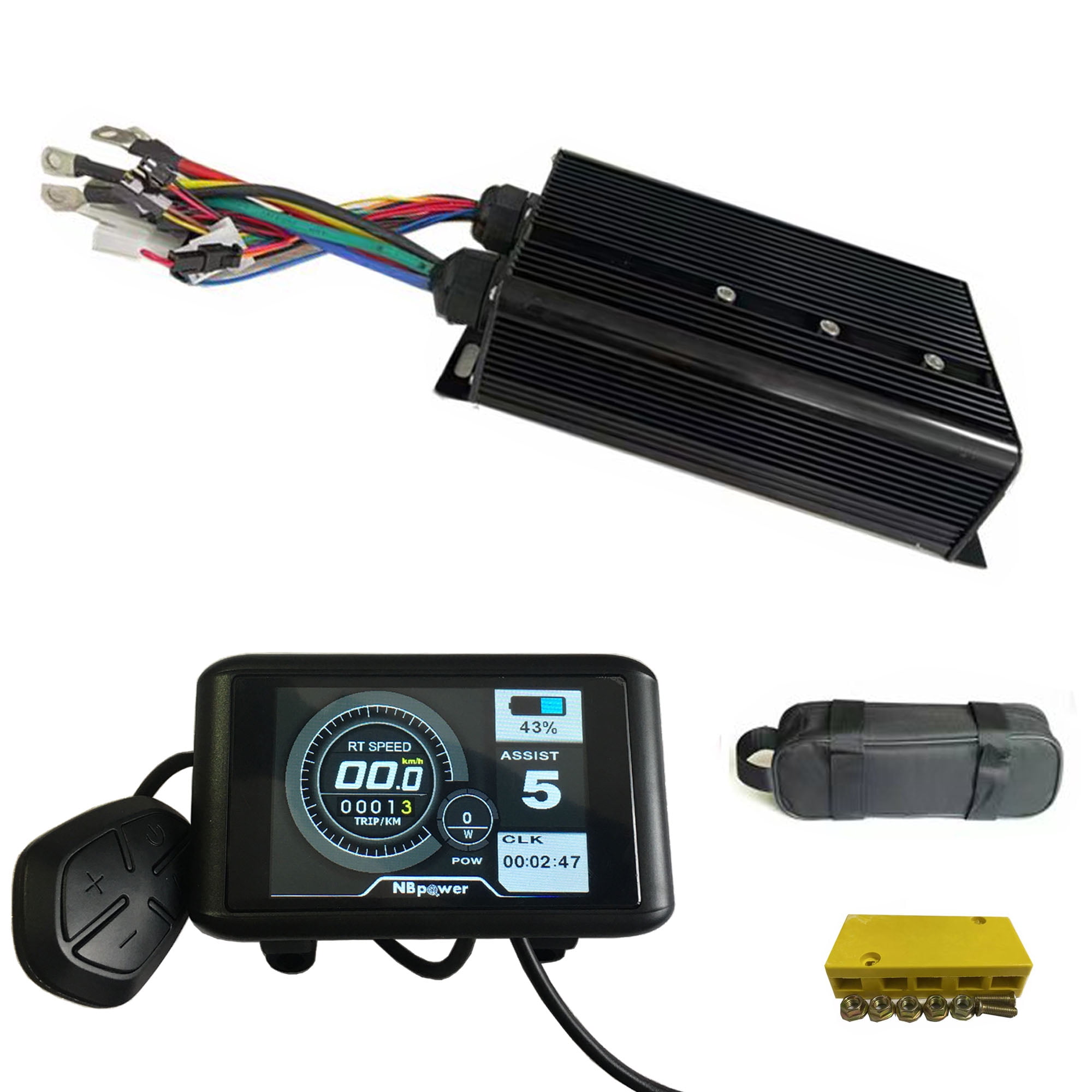 NBPower Electric Bicycles 48V/72V 60A YF Controller Ebike +UKC1 ...