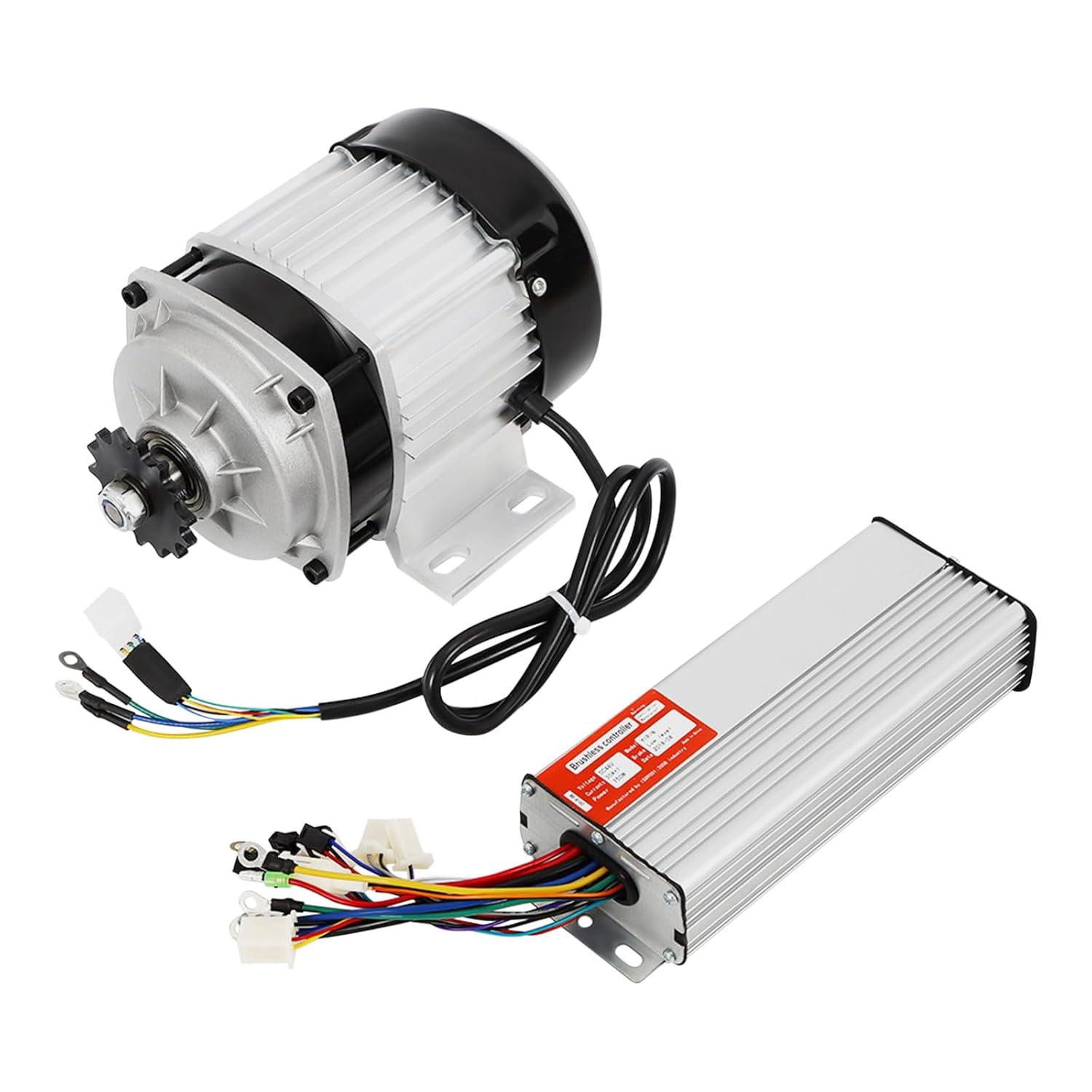 48V 750W Brushless Motor Kit Electric Brushless DC Motor Complete Kit ...