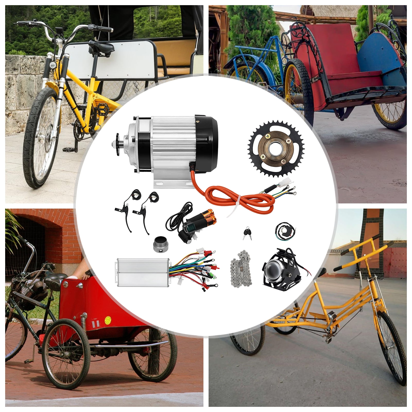 48V 750W Electric Motor Kit for Tricycle - Brushless Conversion Kit for ...