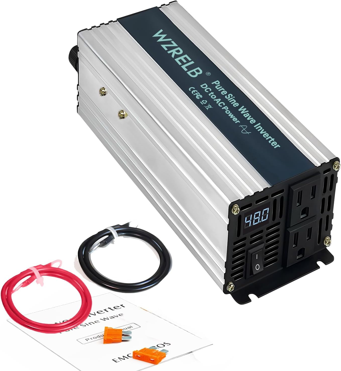 48V DC To 110V 120V AC 800W Pure Sine Wave Inverter, Car Power Inverter ...