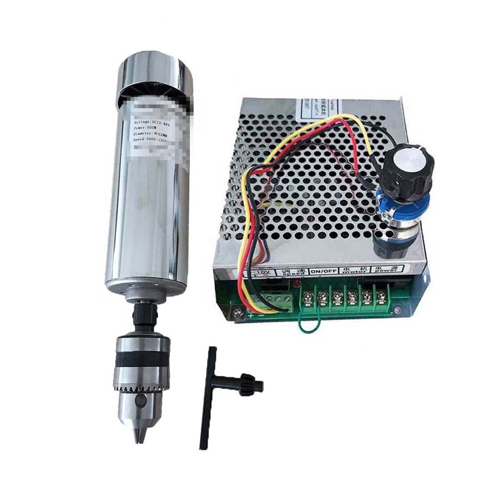 48V Drill spindle heads Air cooled 0.5kw Machine tool Spindle /Power ...