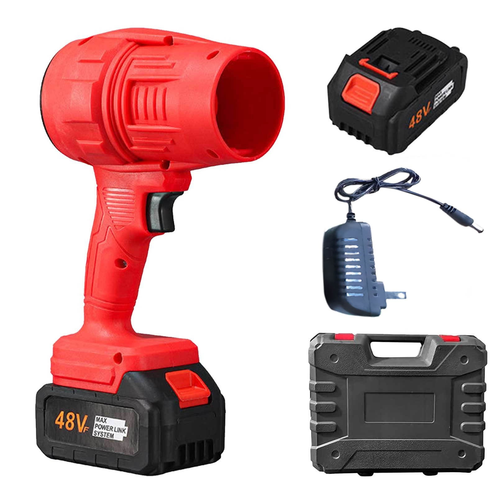 48V High-Velocity Blower, Lithium Battery Powered Turbo Fan for Car ...