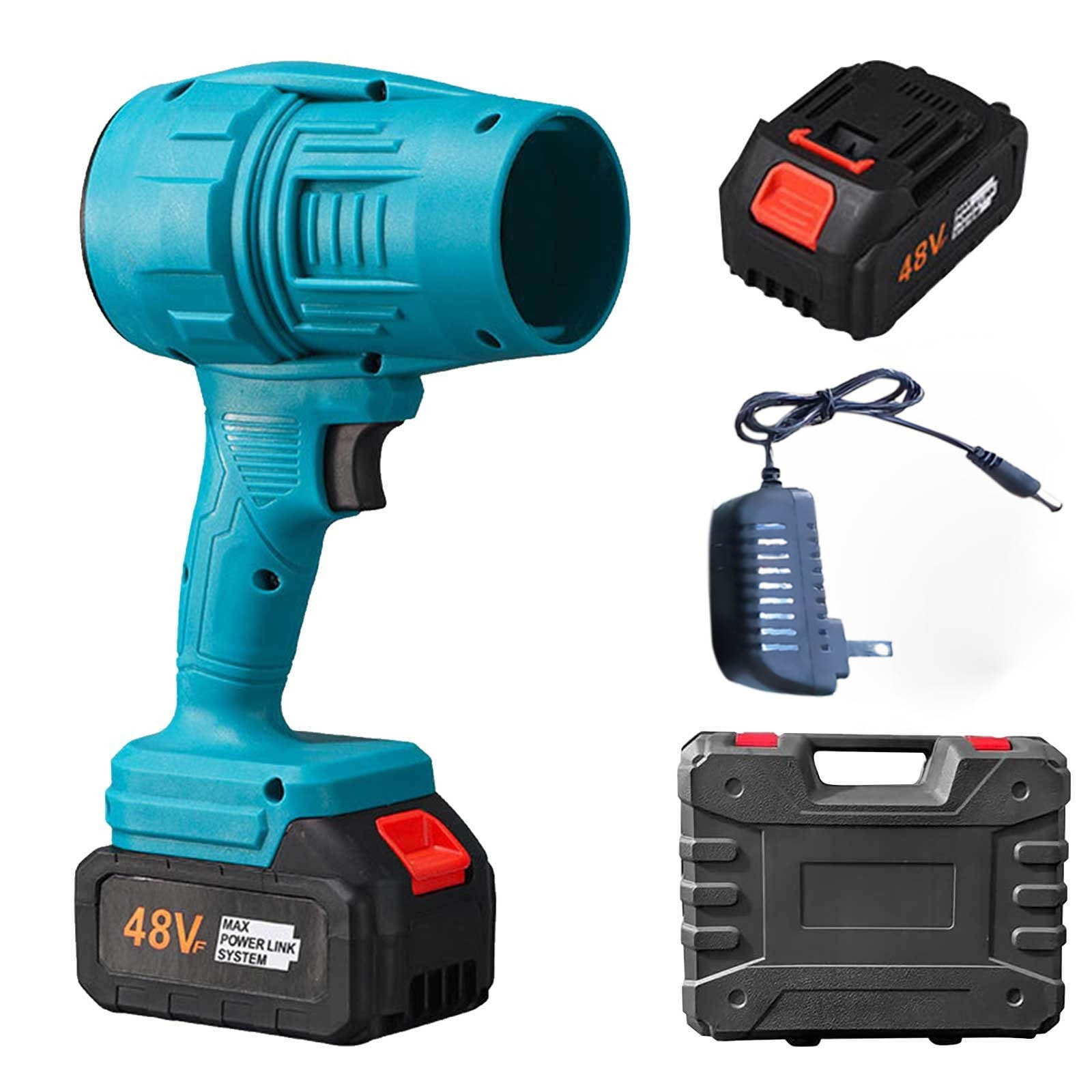 48V High-Velocity Blower, Lithium Battery Powered Turbo Fan for Car ...