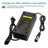 48V Lithium Battery Charger Electric Bike 3 pin XLR Plug 54.6V 2A ...