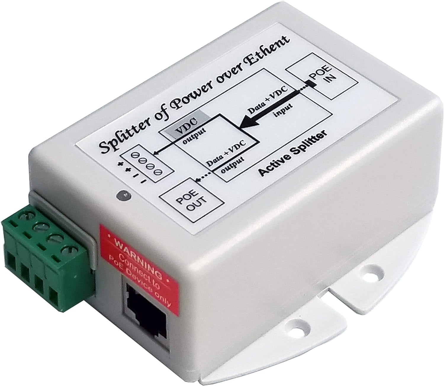 48VDC 802.3at POE Input, 48V 802.3at PoE Out and 24VDC @ 20W Output ...