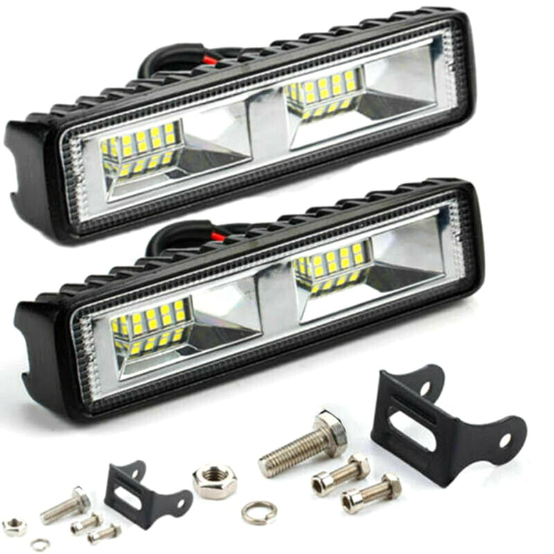 48W 16 LED Car Work Light DRL Spotlight High Bright Waterproof Auto ...