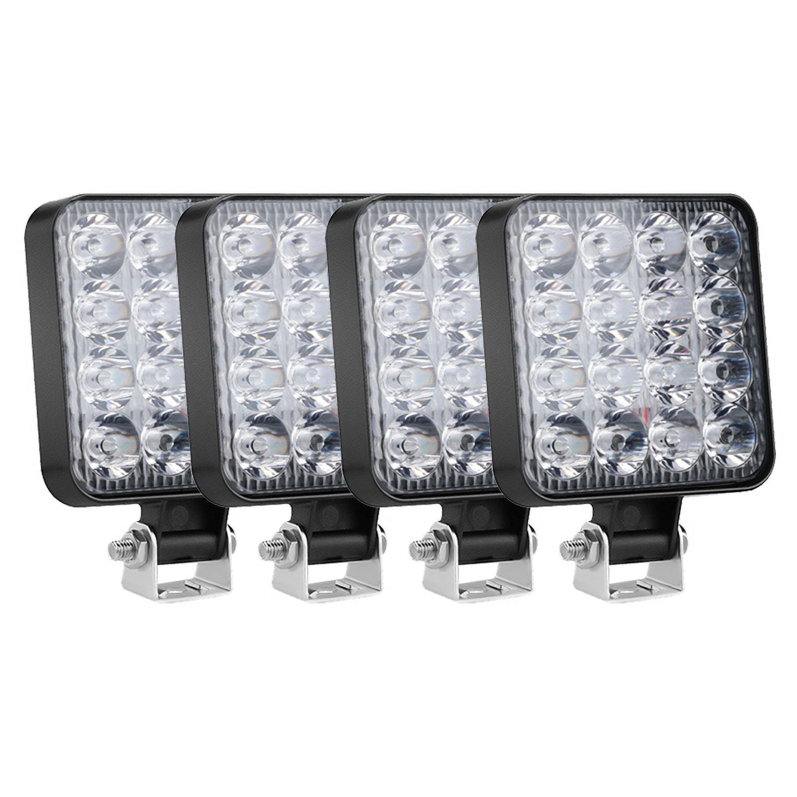 48W 16 Led 12V 24V LED Light Bar Work Light For Car Tractor Boat Truck ...
