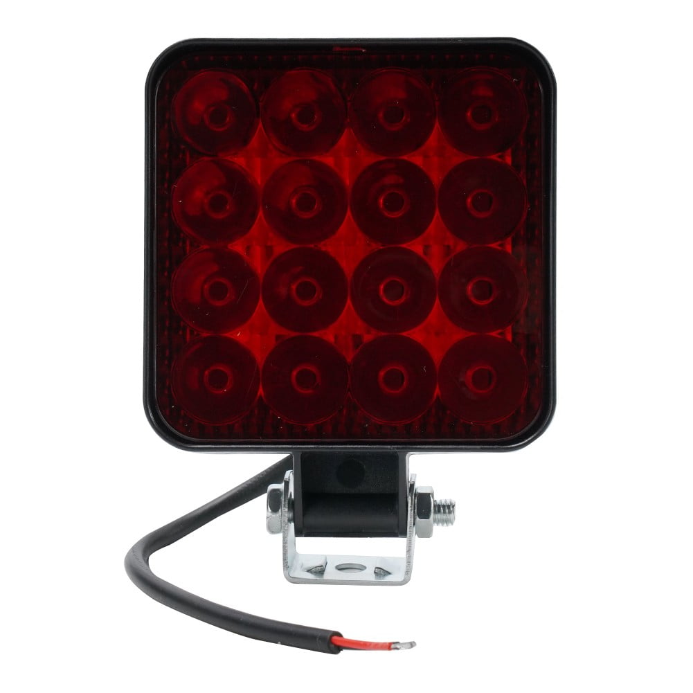 48W 16Led Work Light Pod Lighting Truck Off Road Tractor 12V 1Pcs Red ...
