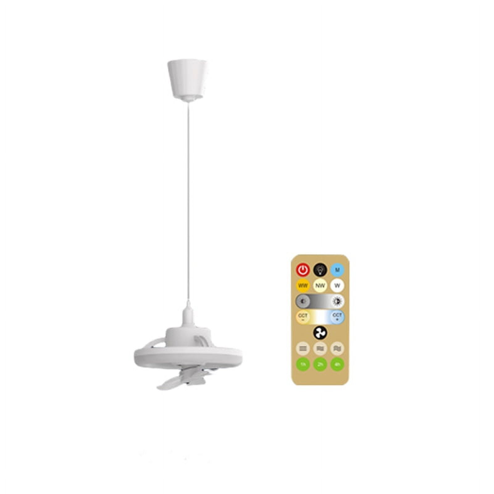 48W Ceiling Fan with LED Light Remote Control 360° Rotating Cooling ...