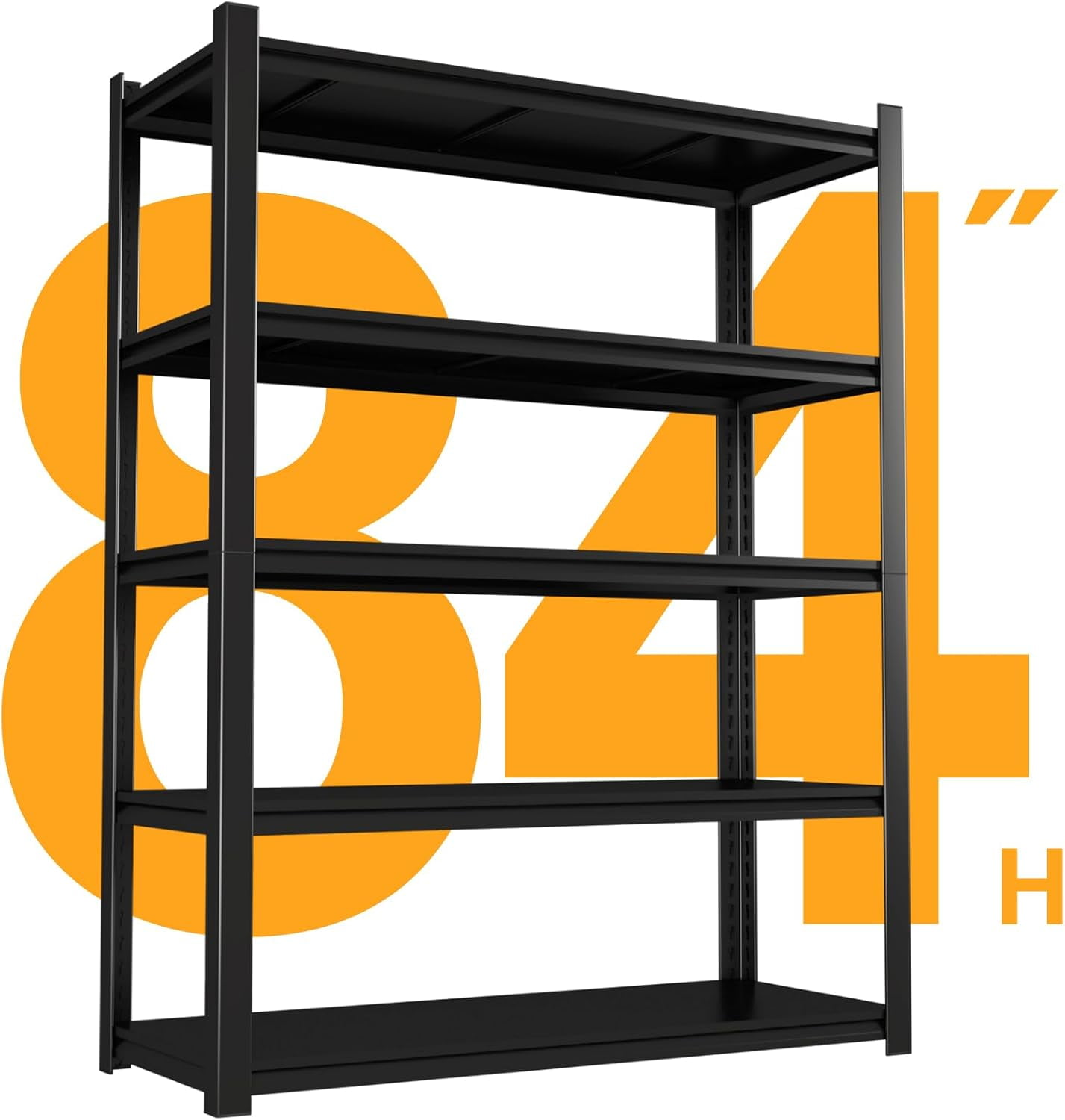 48W Metal Storage Shelves, 3000LBS Garage Storage Shelving Rack ...