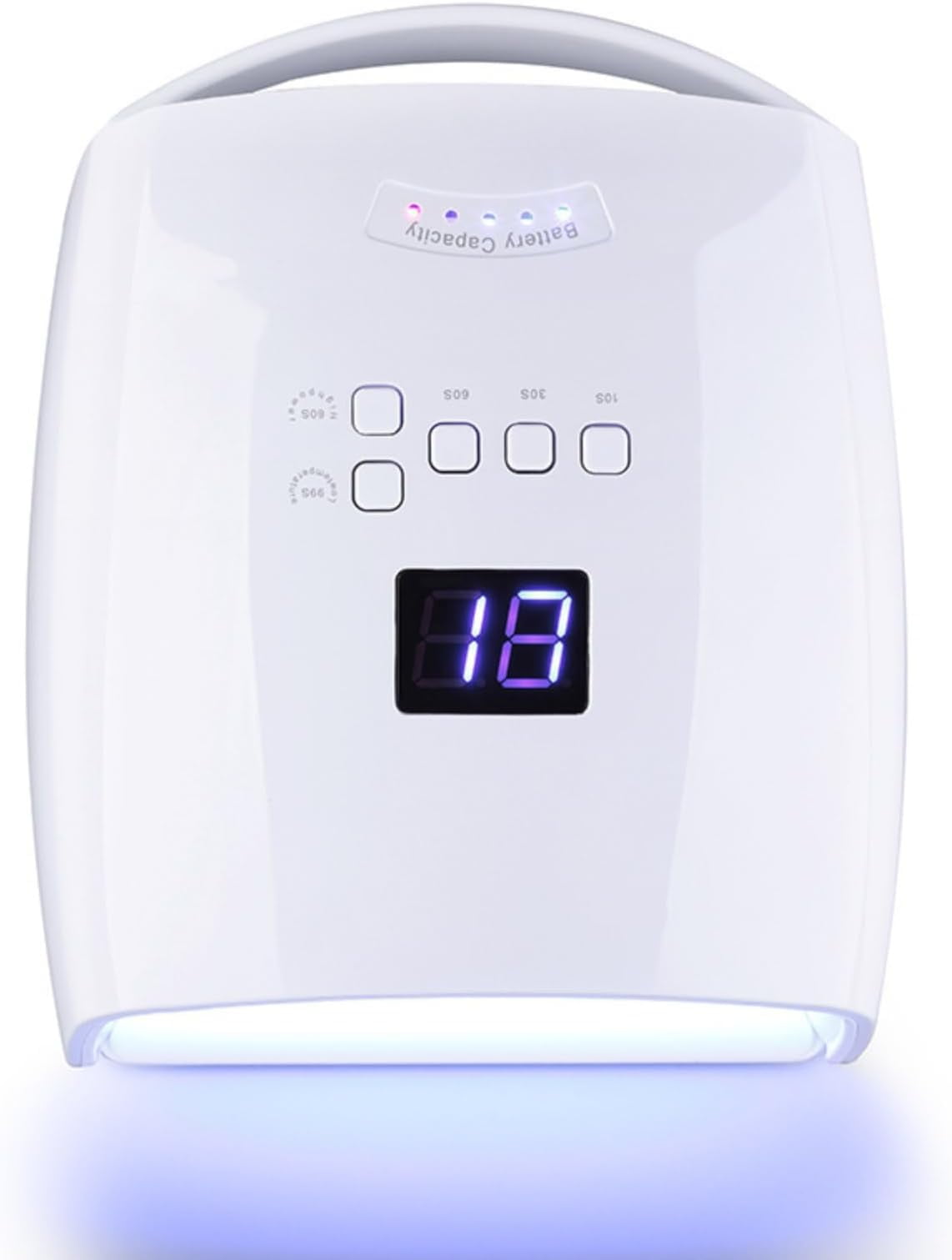 48W Professional Rechargeable UV/LED Lamp, Cordless Gel Dryer with Auto ...