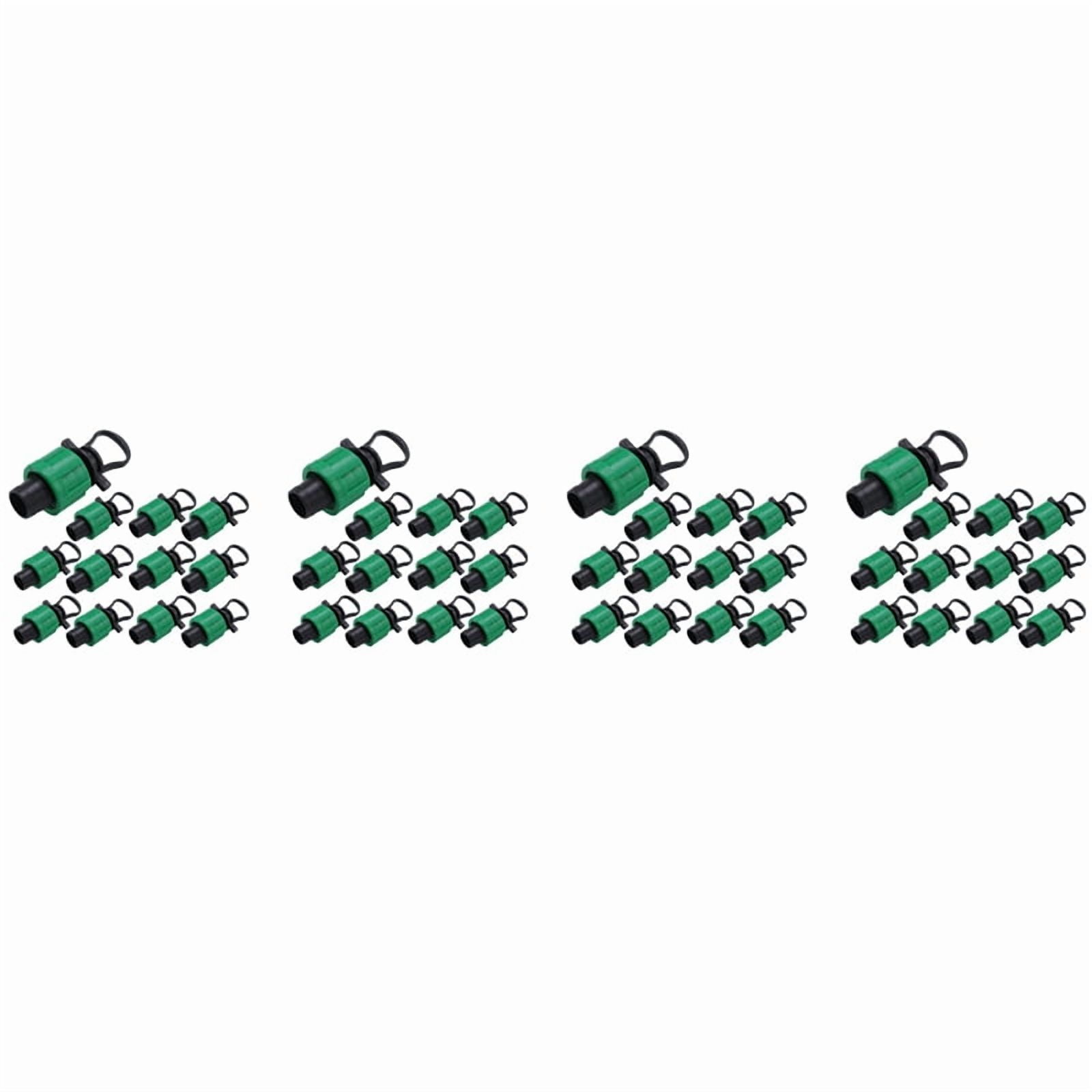 48X Drip Irrigation Tubing End Cap Plug 1/2 Inch End Cap Fitting, for ...