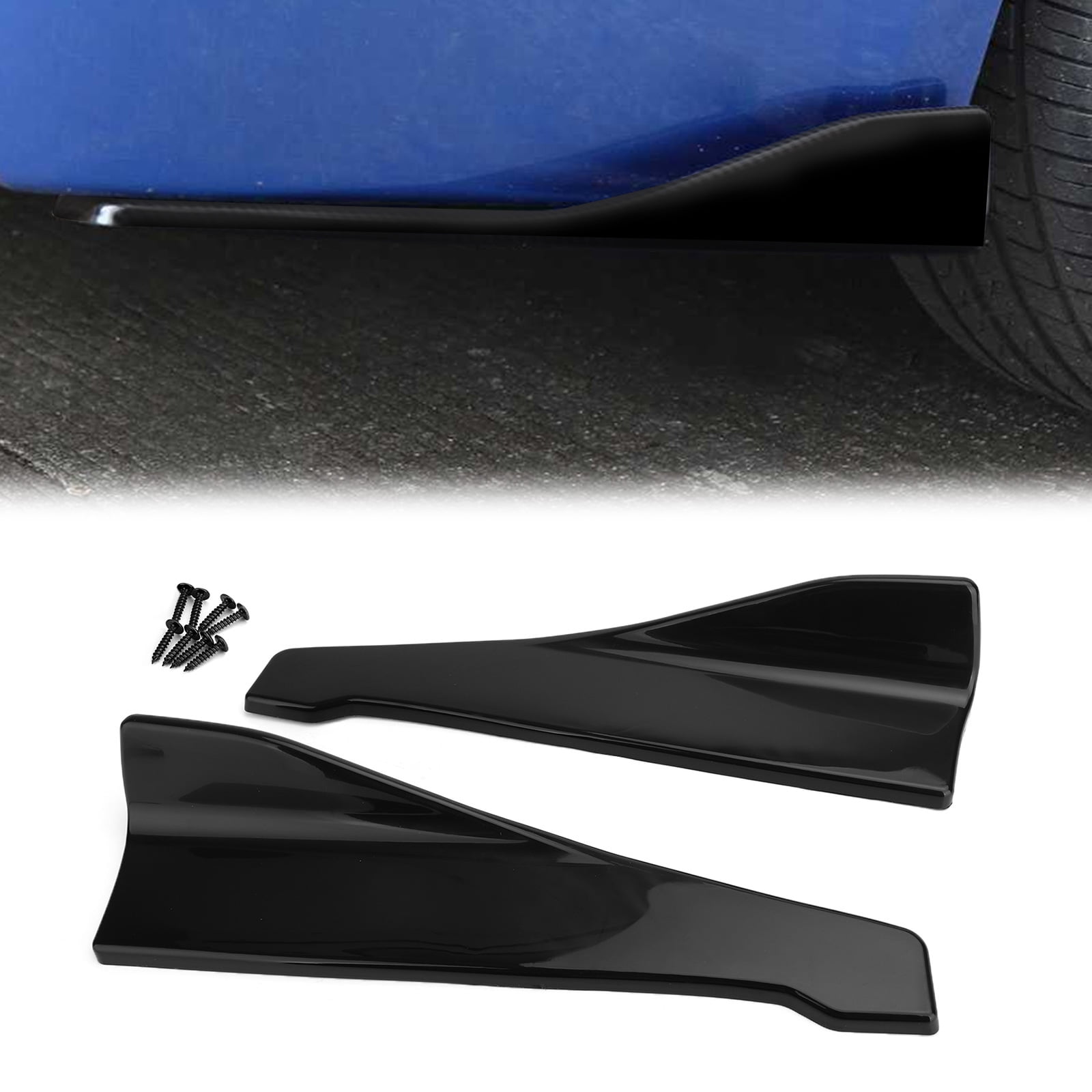48cm Skirt Spoiler Rear Lip /Side Extension Rocker Splitters Winglet ...