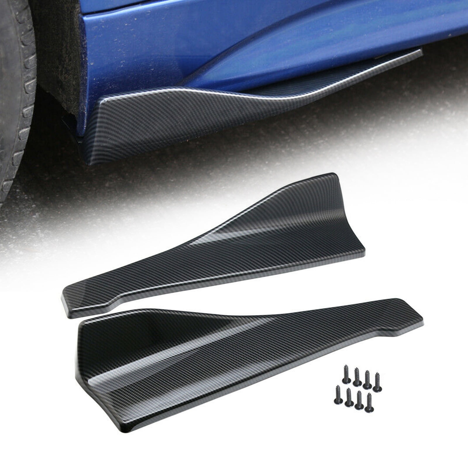 48cm Skirt Spoiler Rear Lip/Side Extension Rocker Splitters Winglet ...