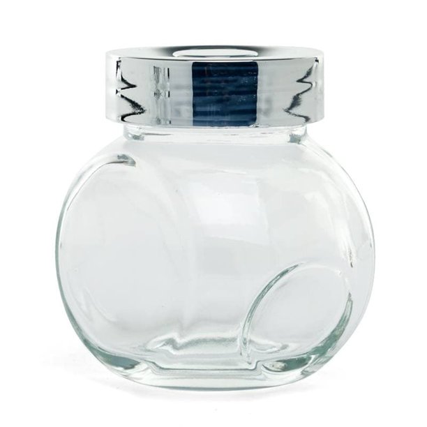 48ea - 1-3/8 oz Flat Center Glass Jar by Paper Mart - Walmart Business ...