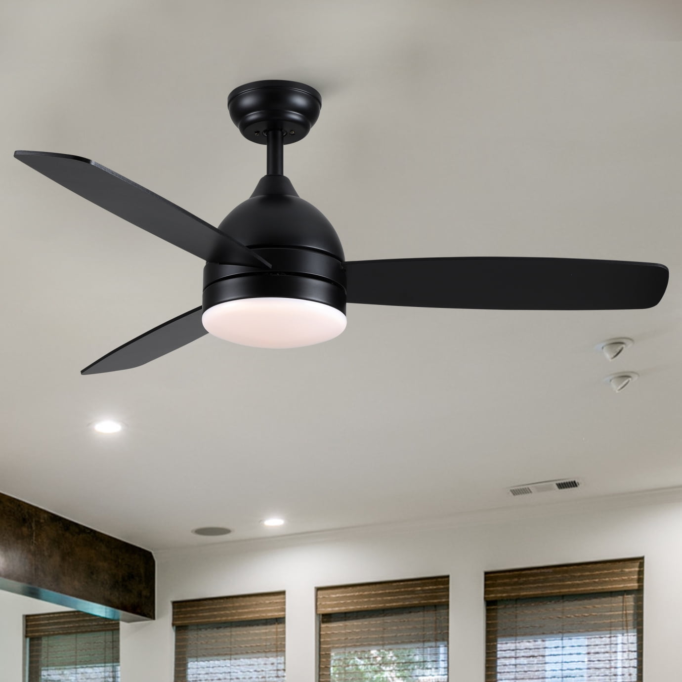 48in Ceiling Fans Light, Modern Integrated Fan with LED Lights, Remote ...