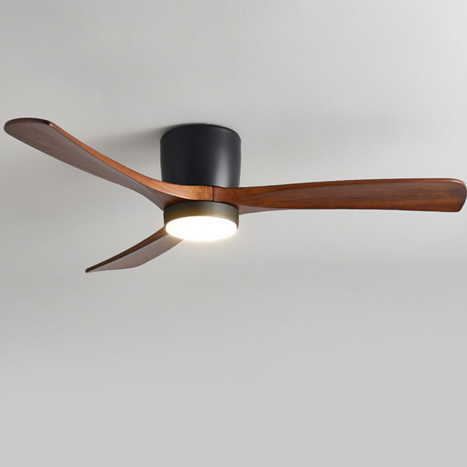 48in Ceiling Fans with Lights Black Ceiling Fan Living Room Dining Room ...